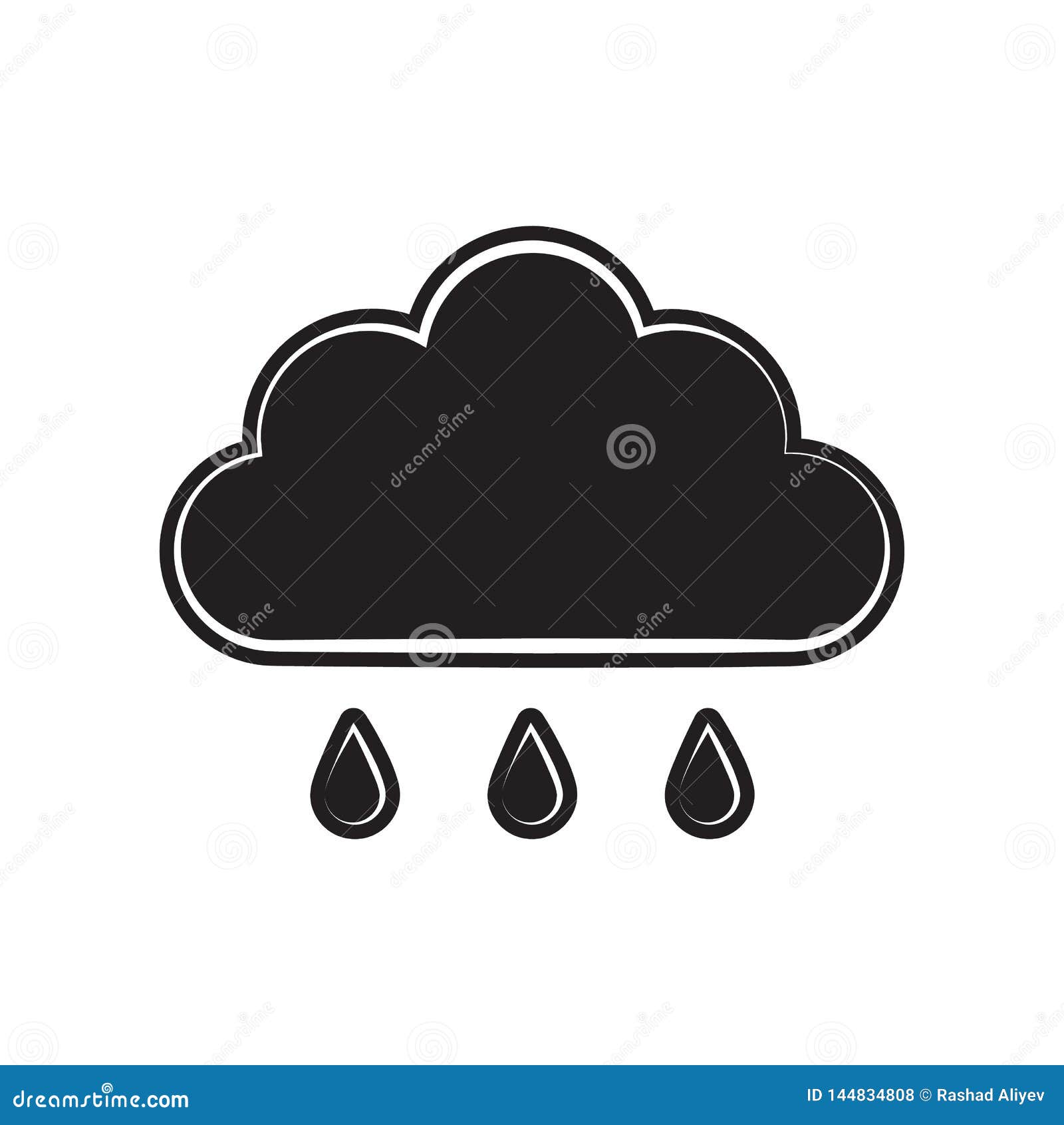 Rain Sign Icon. Element of Weather for Mobile Concept and Web Apps Icon ...