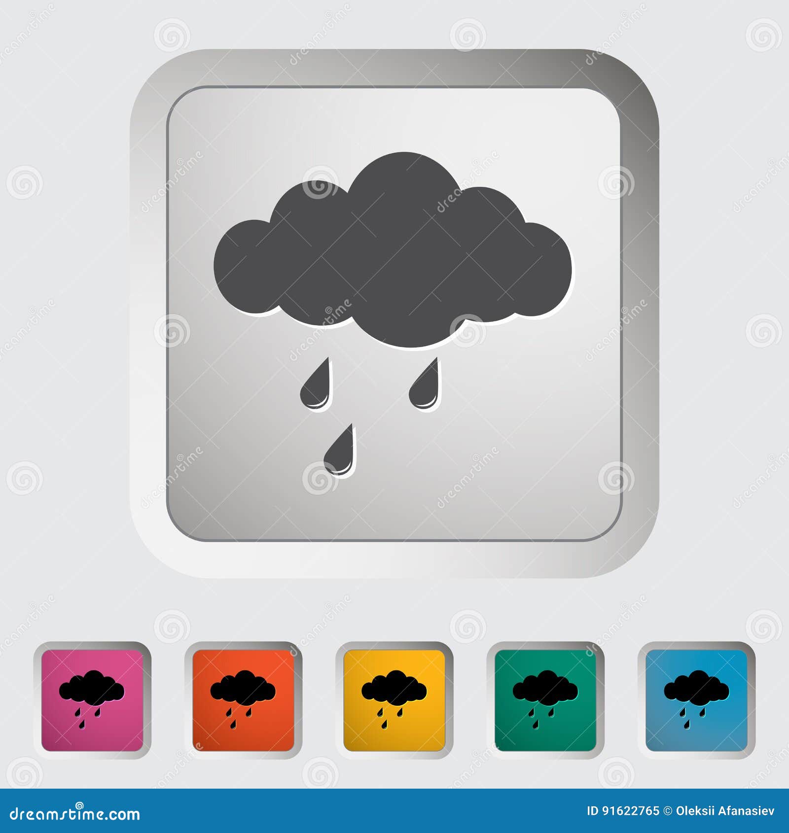 Rain sign. stock vector. Illustration of rain, decoration - 91622765