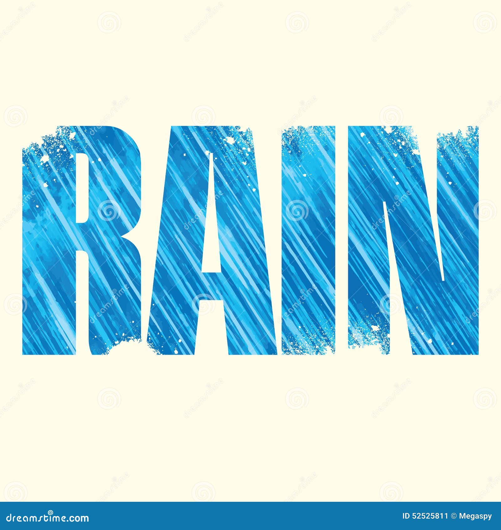 Rain sign stock vector. Illustration of label, typography - 52525811