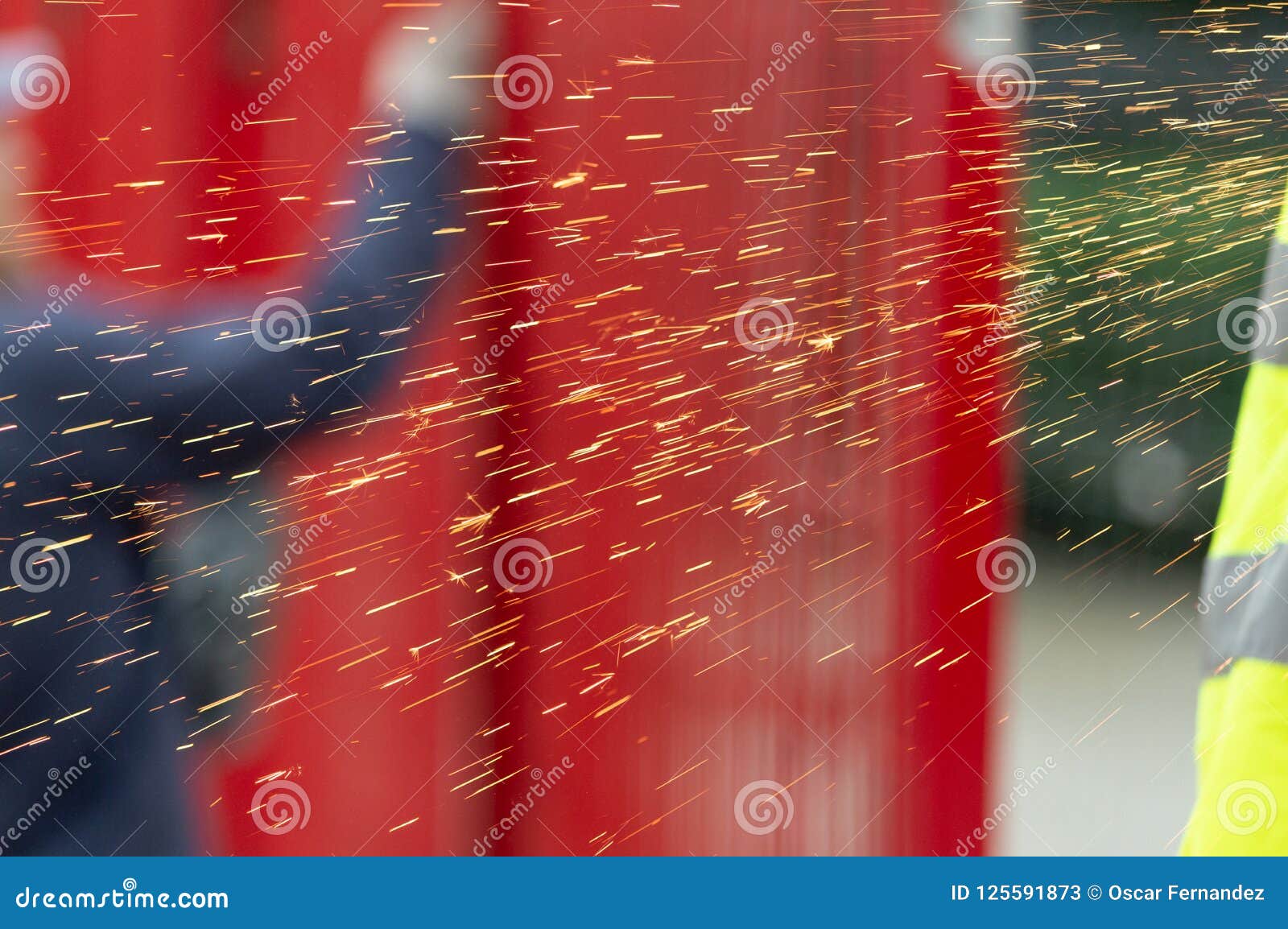 Rain of sparks stock image. Image of beautiful, outdoor - 125591873
