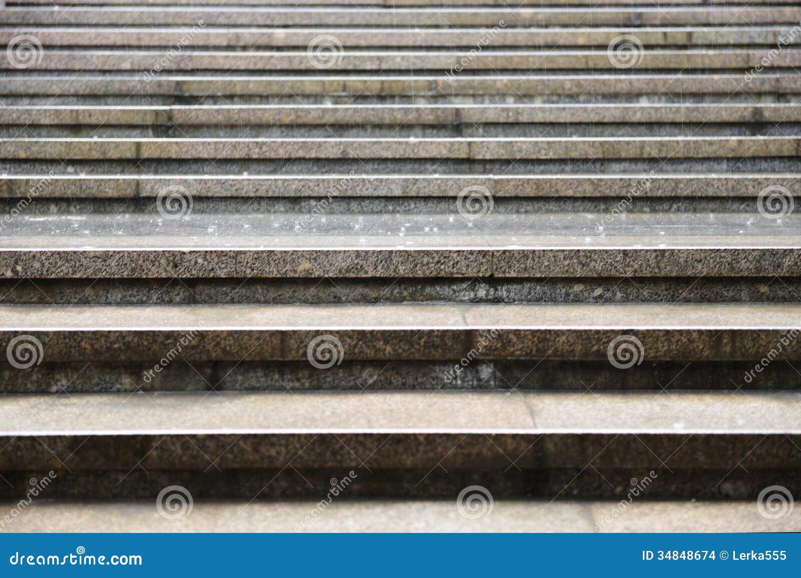 Rain on the Steps of the Staircase (focus on the Middle) Stock Photo ...