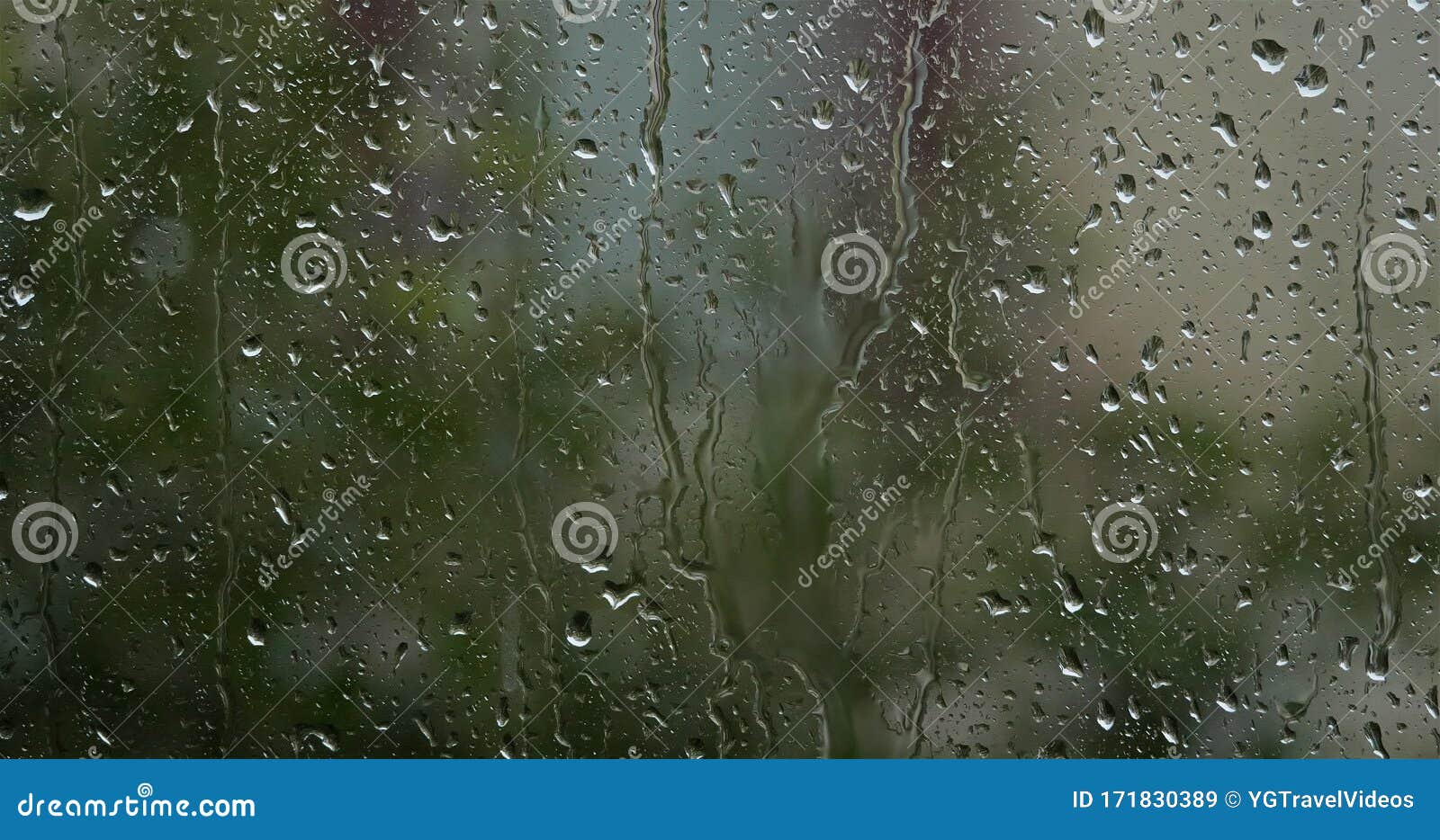 Rain Storm Against the Window Stock Video - Video of glossy, water ...