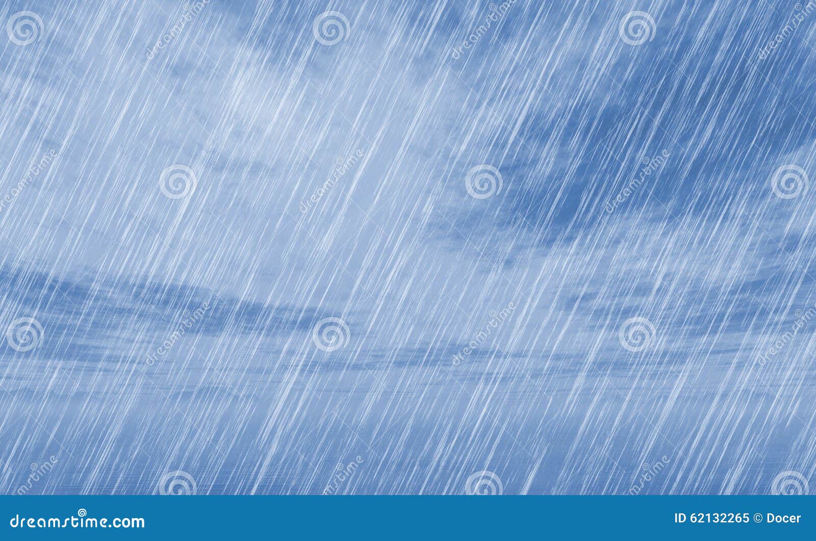 Rain Storm Background in Cloudy Weather Stock Illustration ...