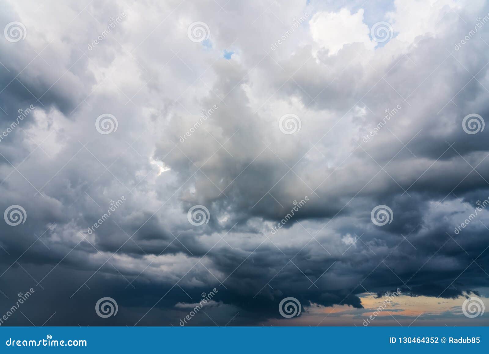 Rain Storm Clouds Gather on Sky Stock Photo - Image of meteorology ...