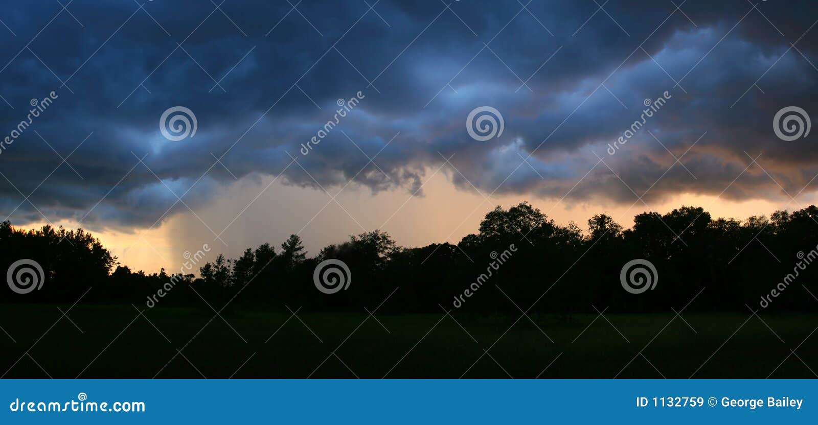 Rain Storm Panorama stock image. Image of panorama, clouds - 1132759