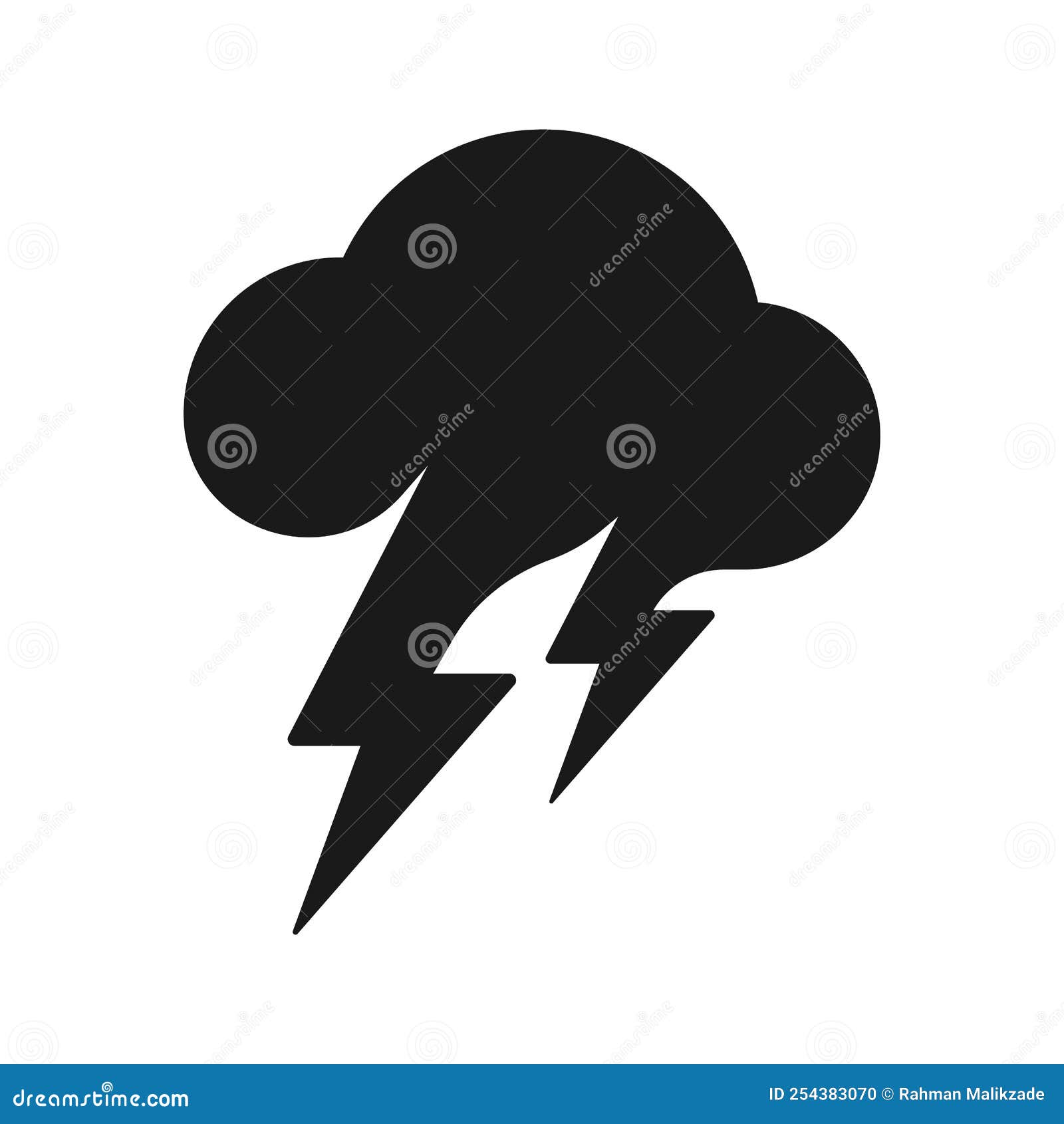 Rain Stormy Icon. Tornado or Storm Vector Illustration Stock Vector ...