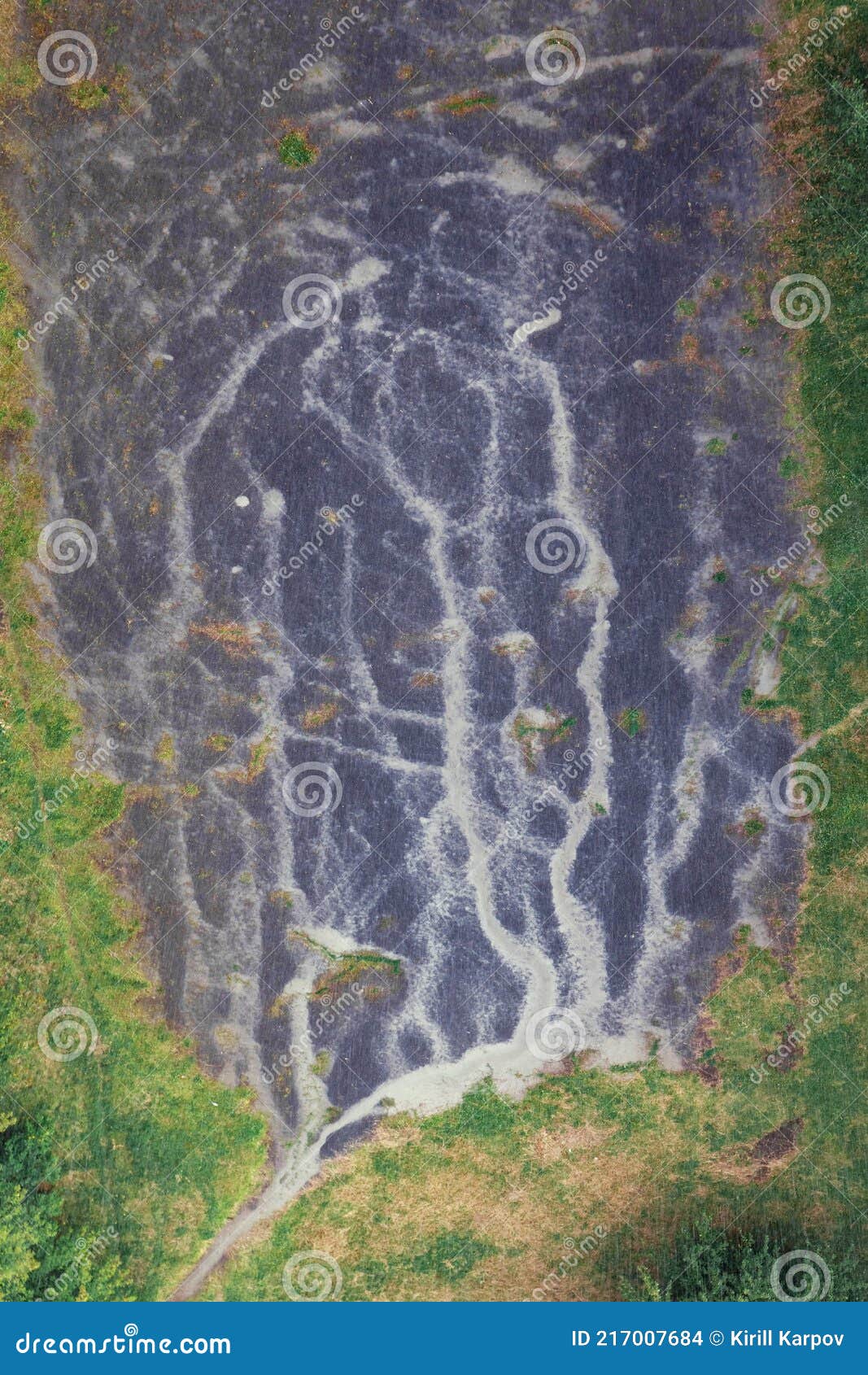Rain Streams on the Ground after Rain Stock Photo - Image of water ...