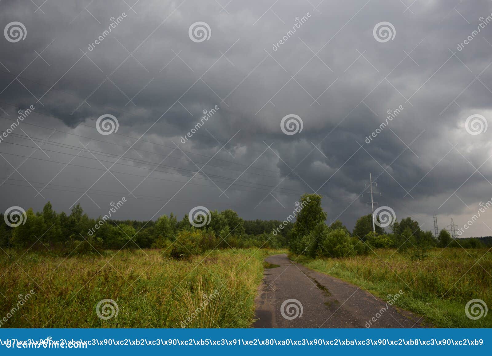 Rain Summer Storm Clouds Dark Sky is a Natural Element in the Sky Stock ...
