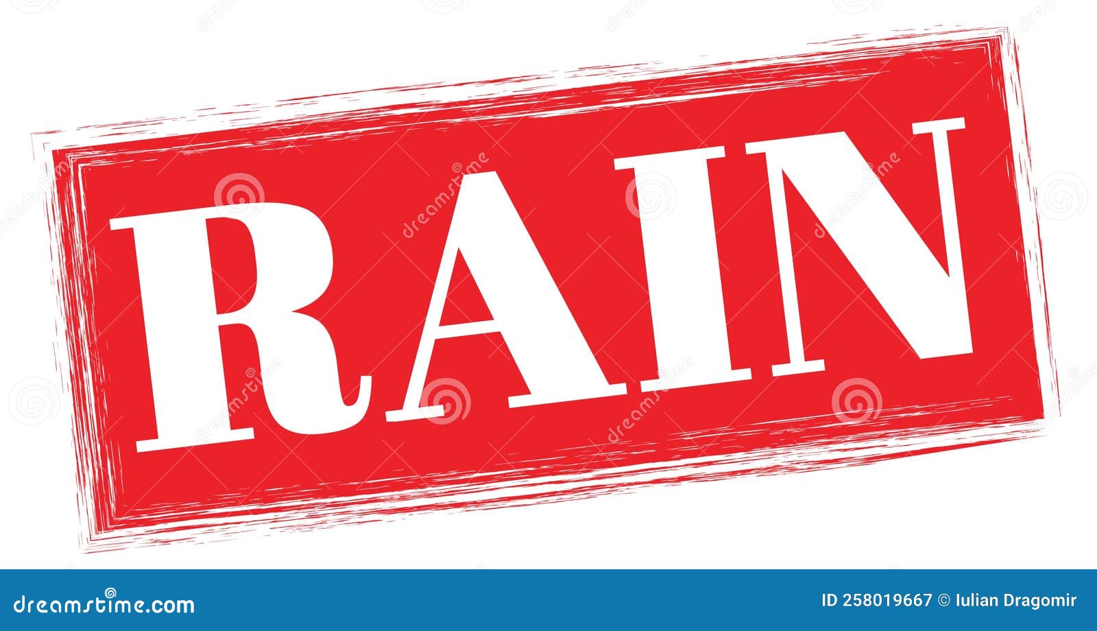 RAIN Text Written on Red Stamp Sign Stock Illustration - Illustration ...