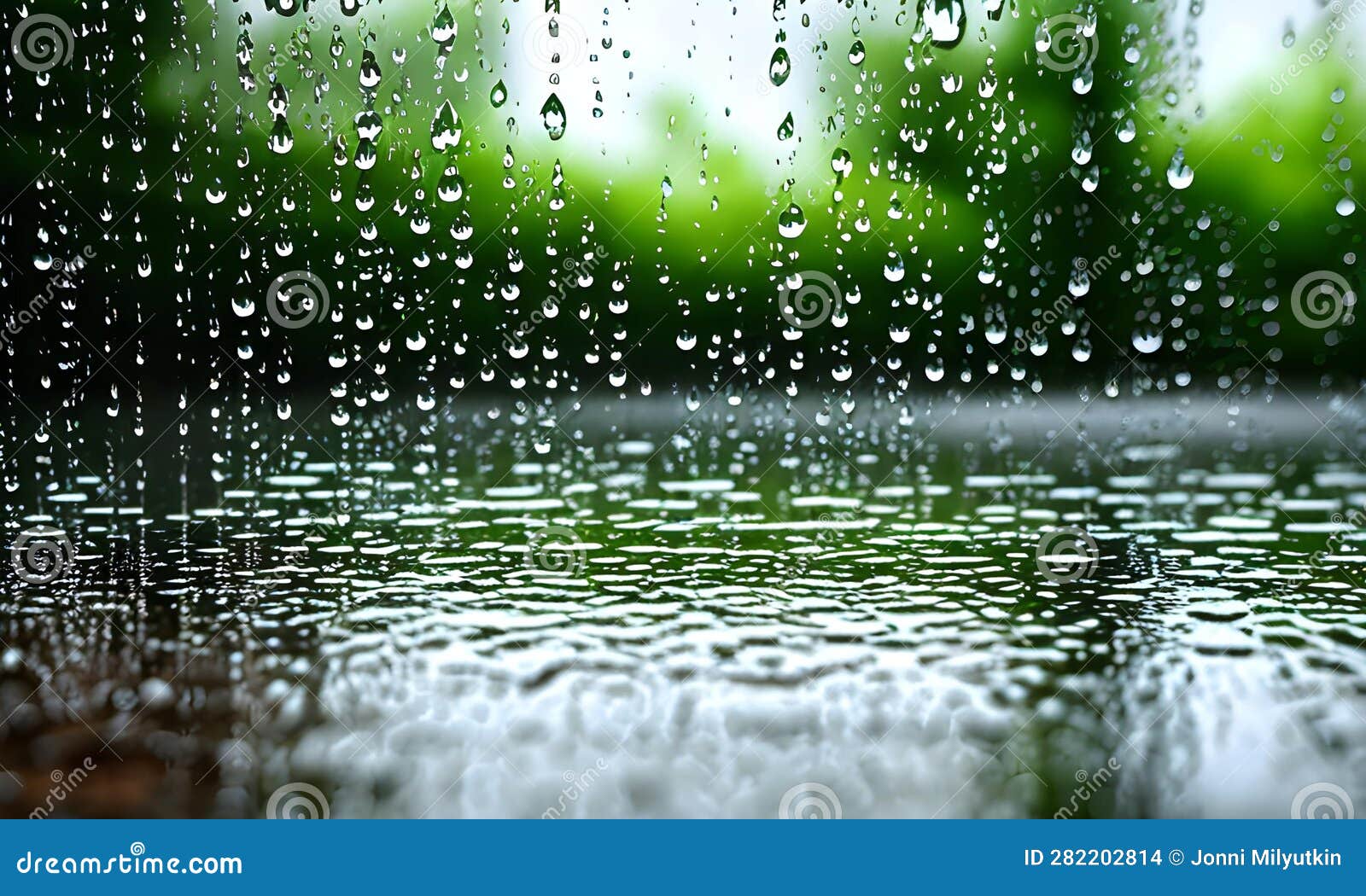 Rain Texture, Rain on Glass. 3d Rendering. Clear Focus, Generative AI ...