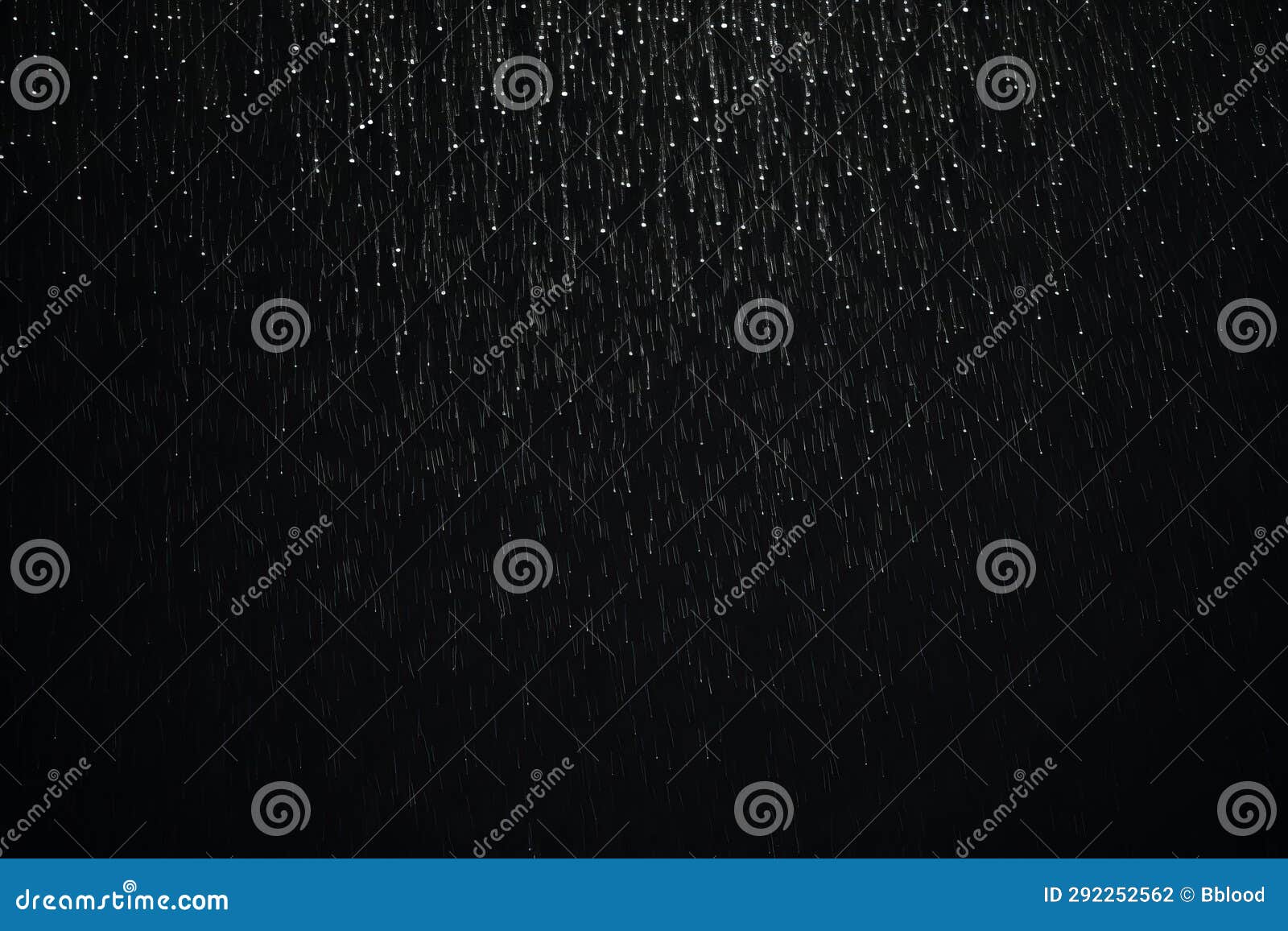 Rain Texture Overlay Effect on Black Background, Realistic Rainfall ...