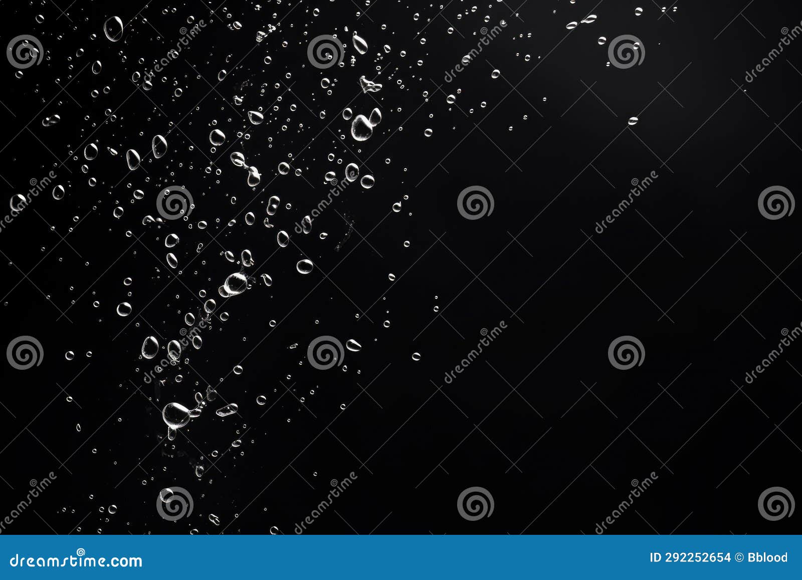 Rain Texture Overlay Effect on Black Background, Realistic Rainfall ...