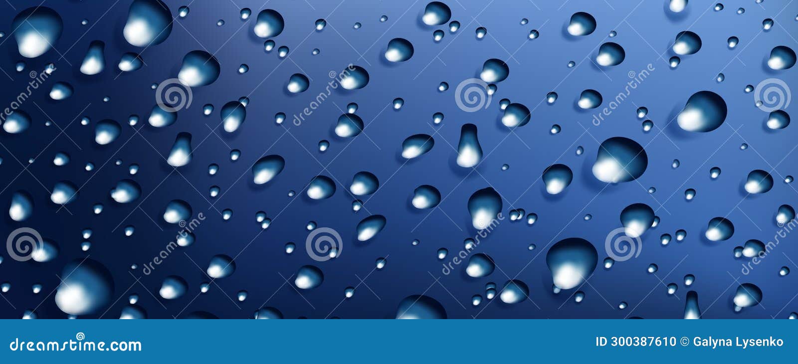 Rain Transparent Drops Flow Down the Glass.Realistic Wet Condensation ...