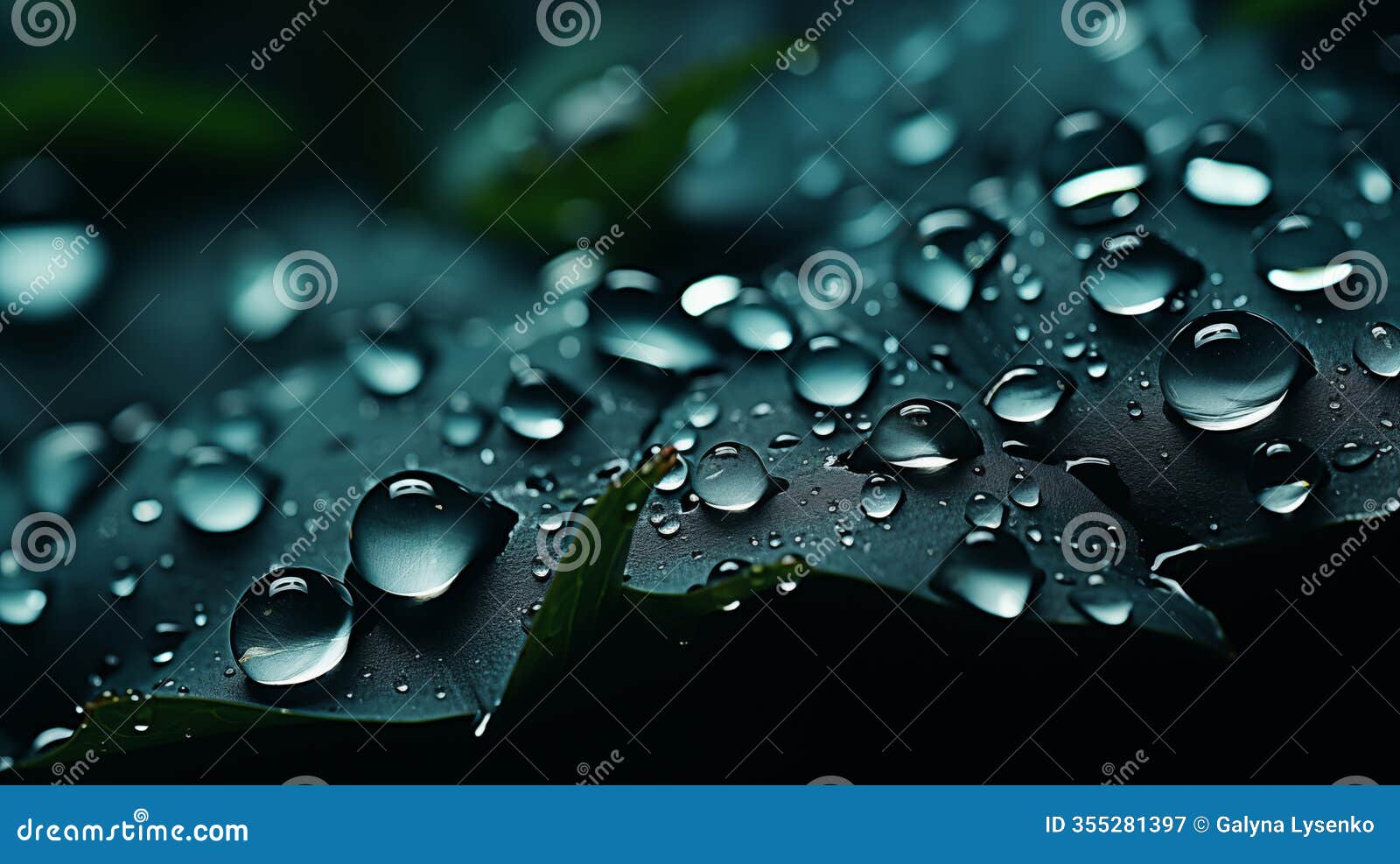 Rain Transparent Drops Flow Down the Glass.Realistic Wet Condensation ...