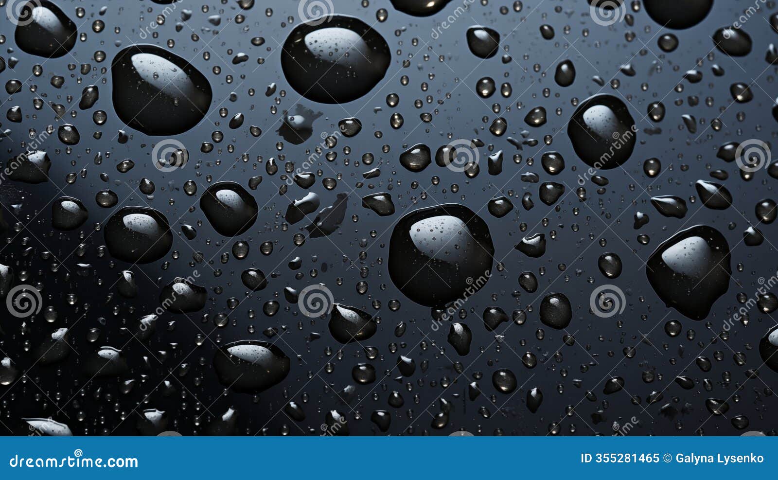 Rain Transparent Drops Flow Down the Glass.Realistic Wet Condensation ...