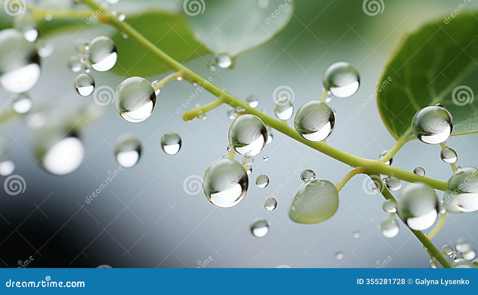 Rain Transparent Drops Flow Down the Glass.Realistic Wet Condensation ...
