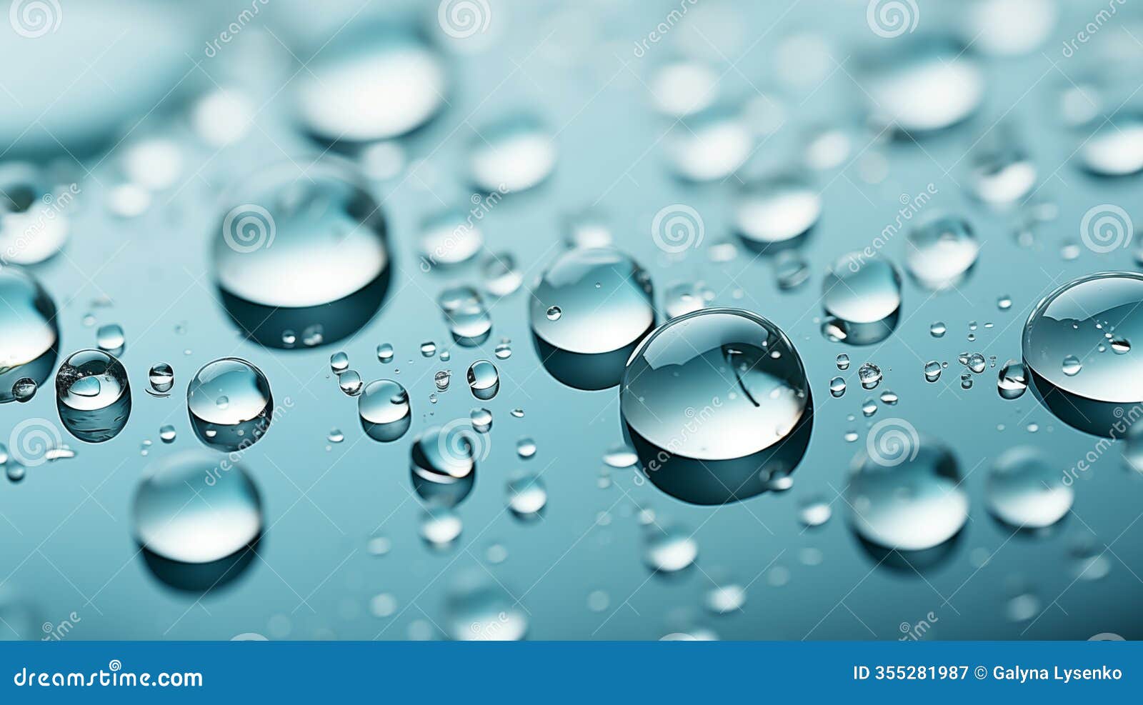 Rain Transparent Drops Flow Down the Glass.Realistic Wet Condensation ...