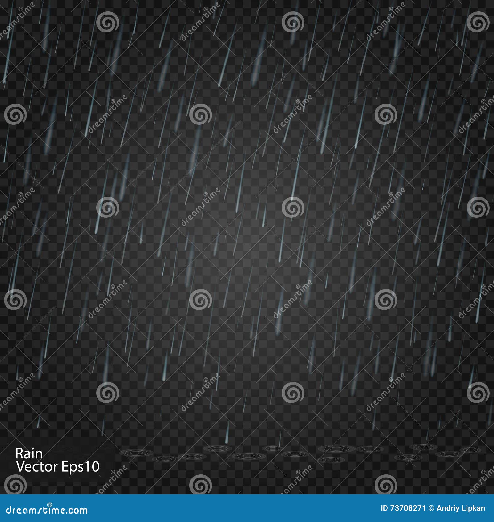Rain. really Transparent Effect Stock Vector - Illustration of nature ...