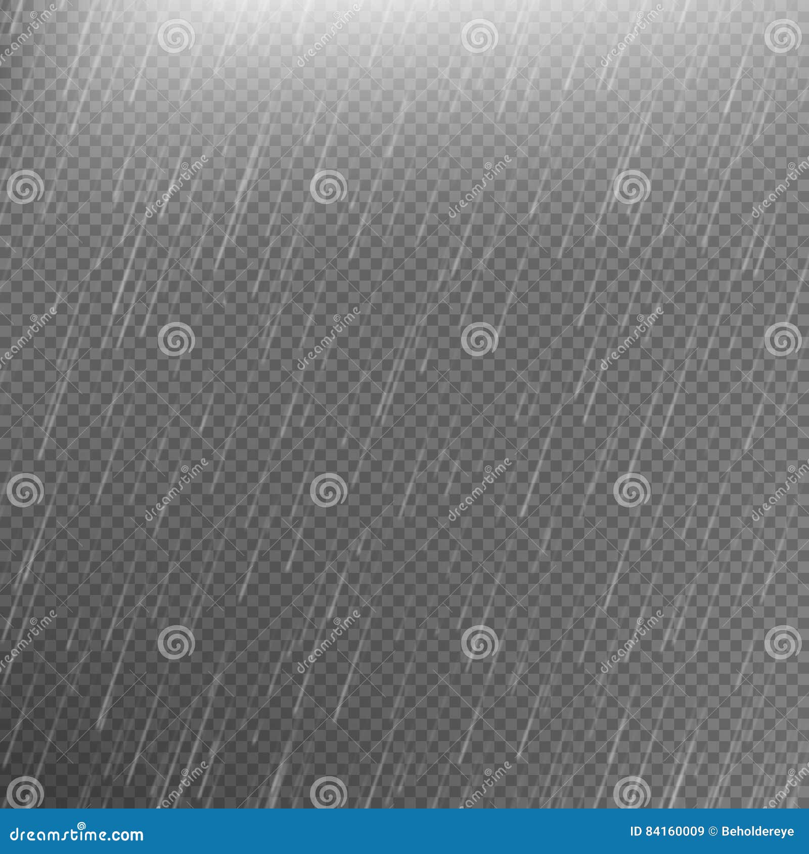 Rain Transparent Template Background. Falling Water Drops Texture ...