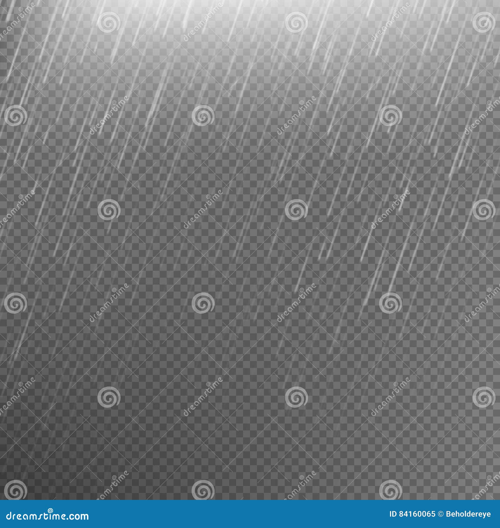 Rain Transparent Template Background. Falling Water Drops Texture ...