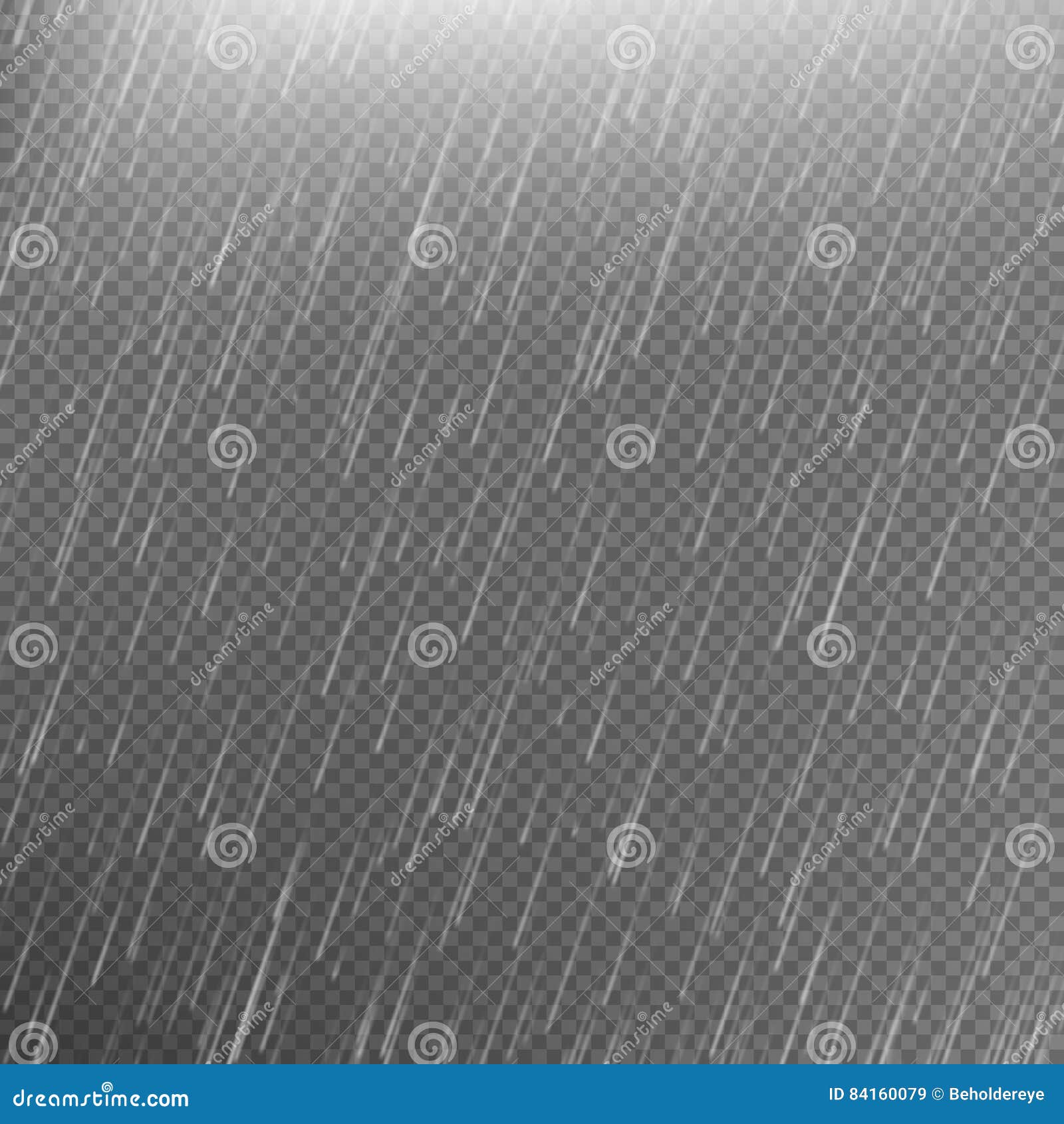Rain Transparent Template Background. EPS 10 Cartoon Vector ...