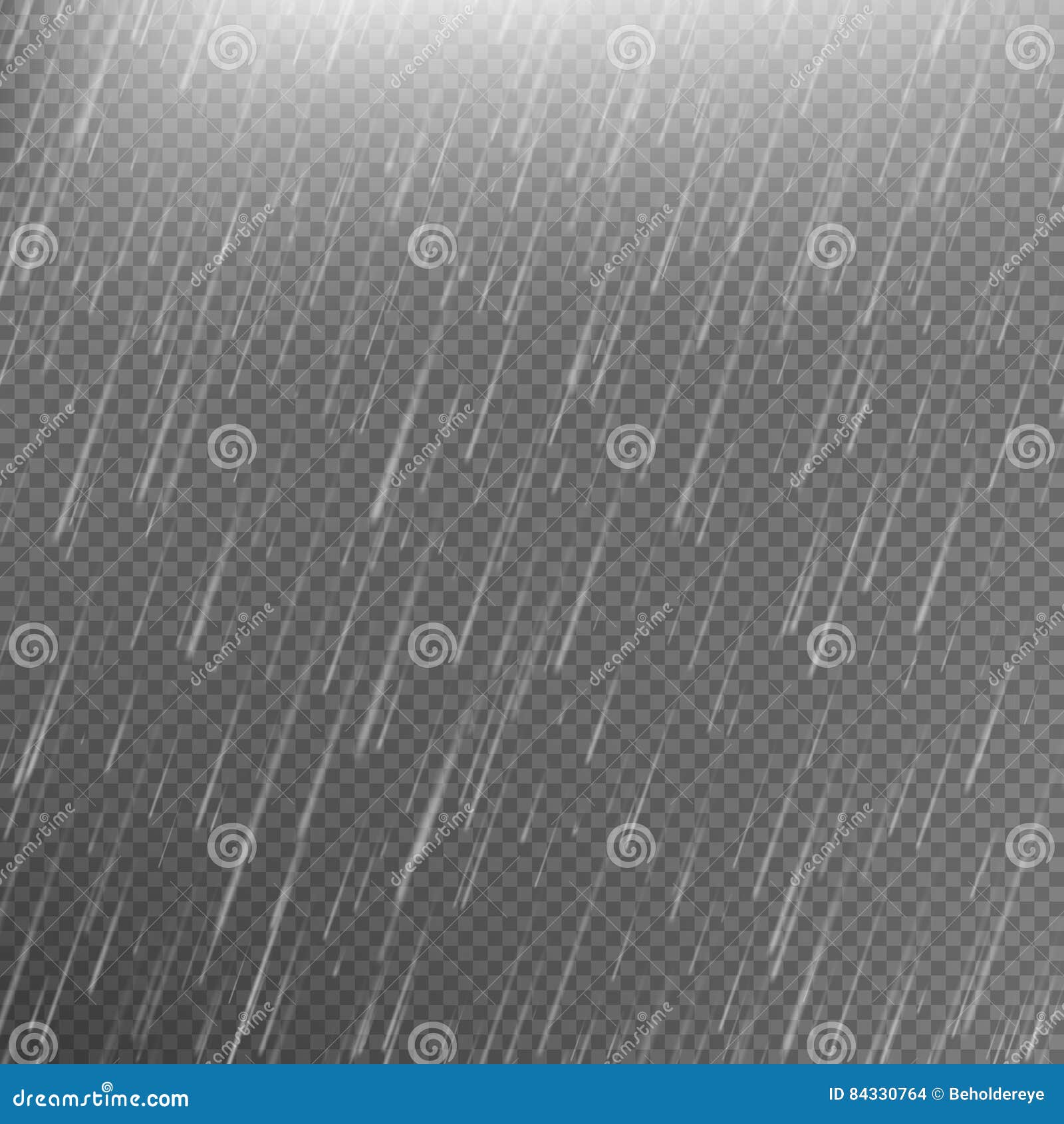Rain Transparent Template Background. Falling Water Drops Texture ...