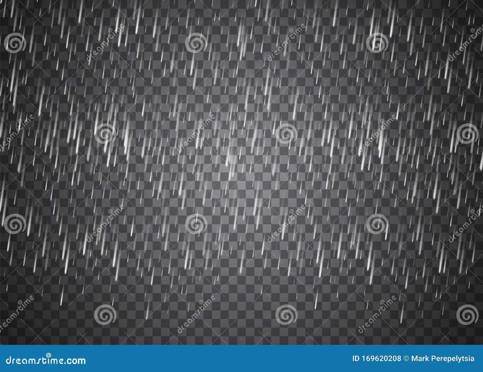 Rain Transparent Template Background. Falling Water Drops Texture ...