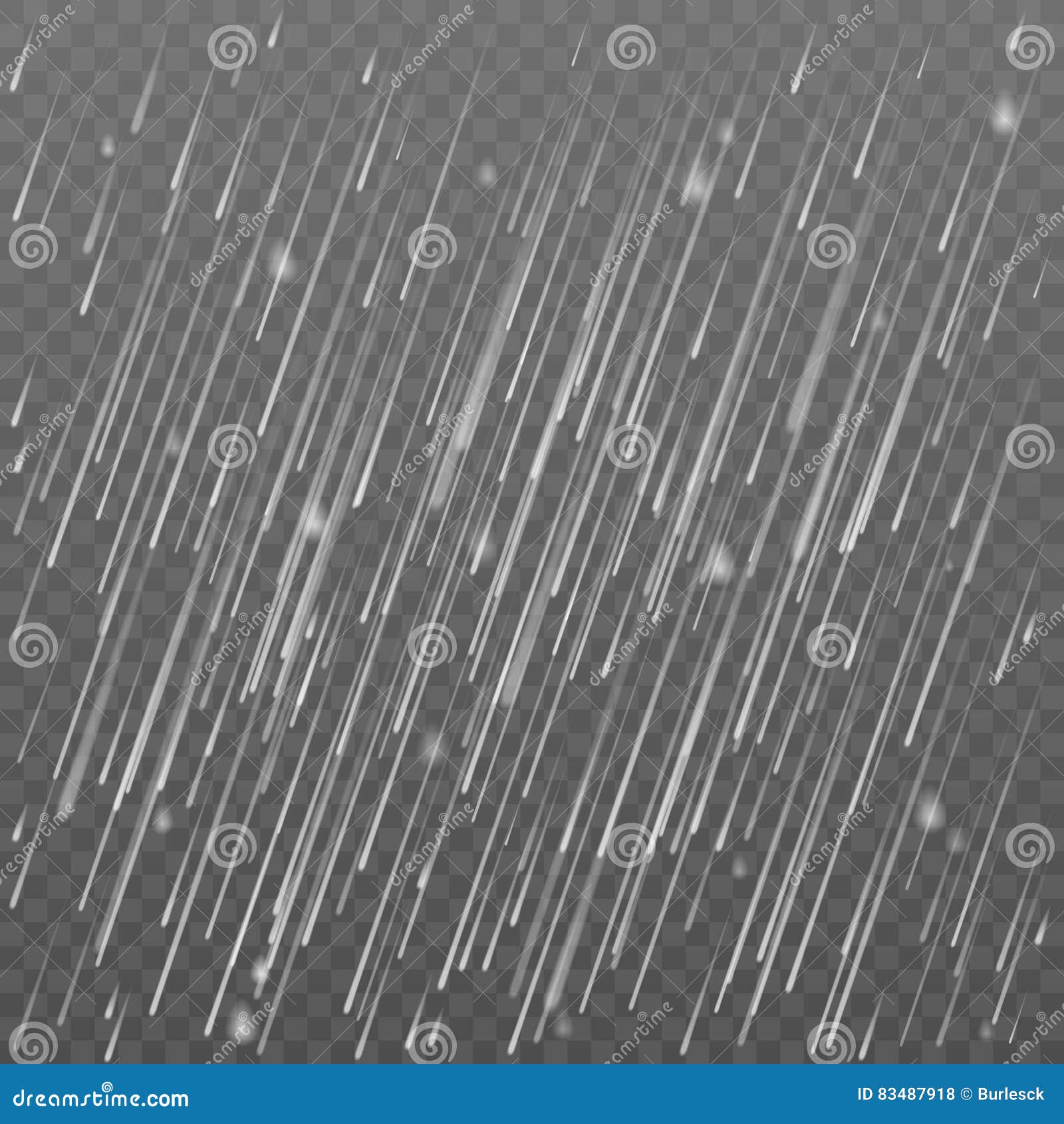 Rain Vector Pattern. Rainy Season Background In Simple Flat Style With ...