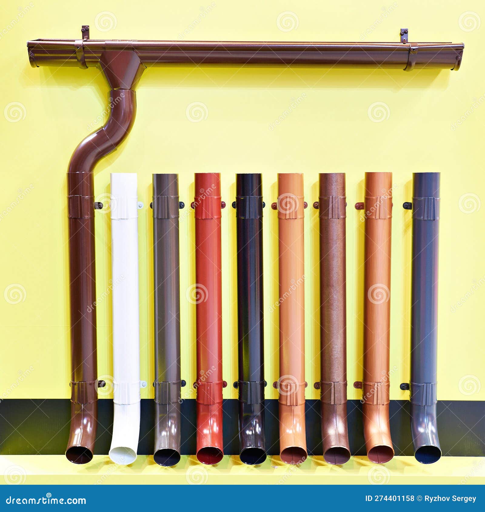Rain Water Collection Systems Stock Photo - Image of structure, tube ...