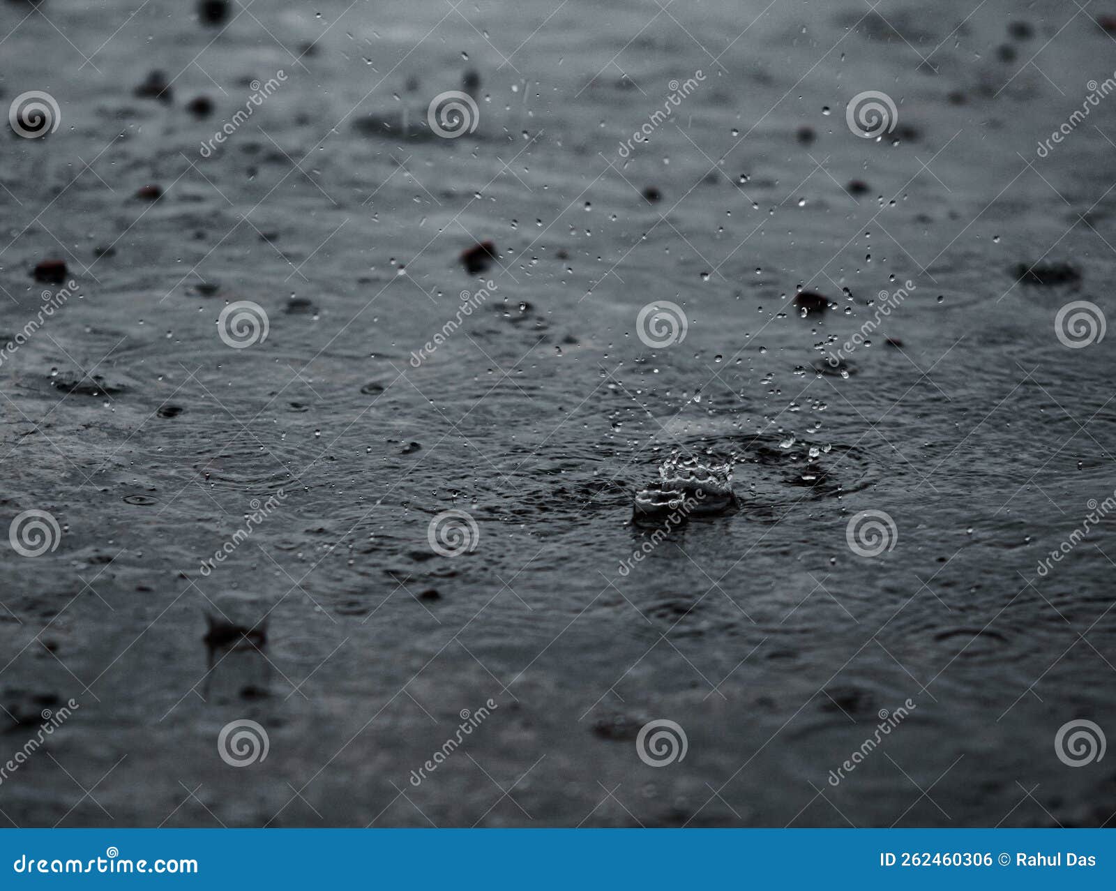 Rain Water Drop Falling To the Floor in Heavy Rain Day Stock Photo ...