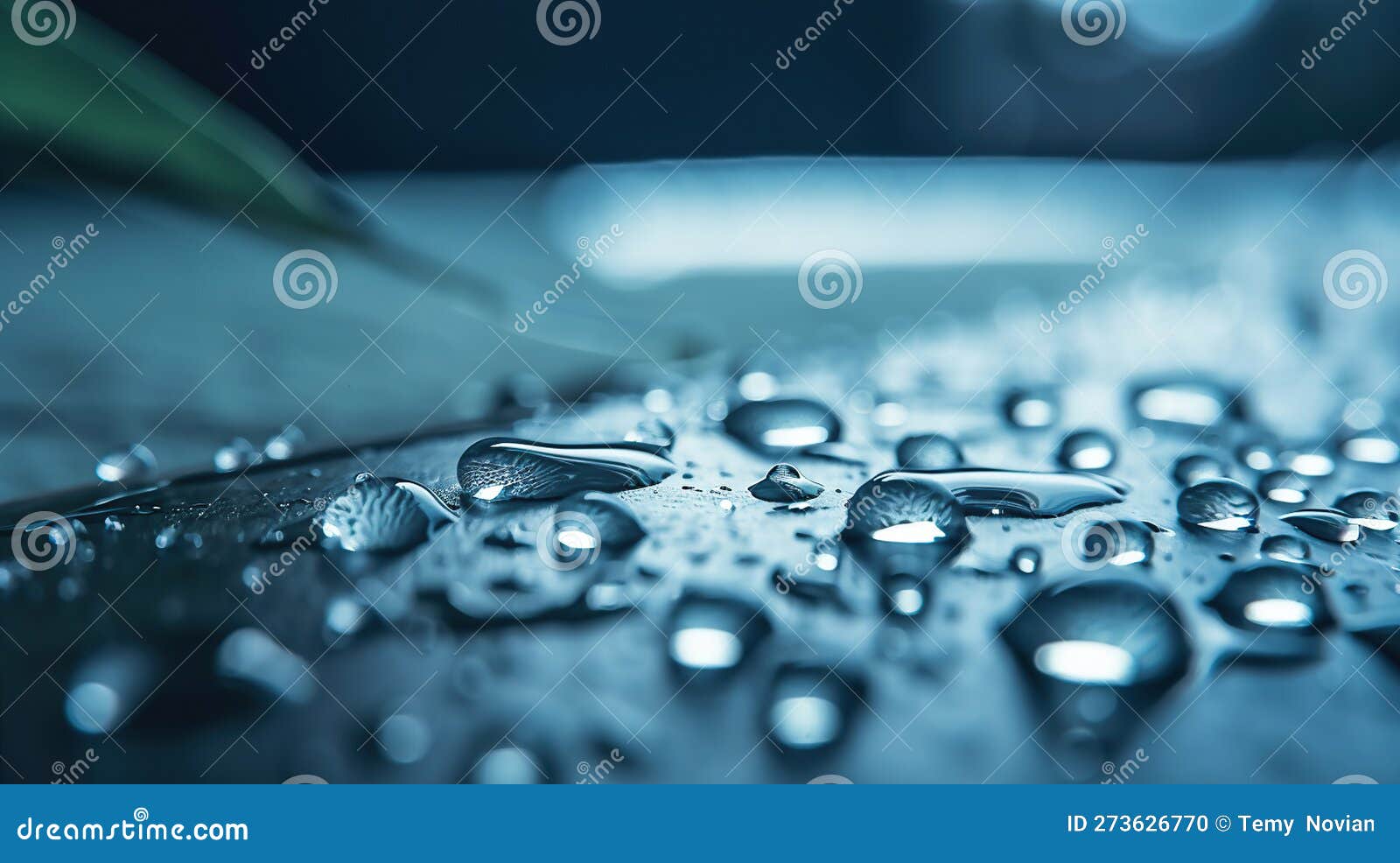 Rain Water Drop Falling To the Floor in Rainy Season. Generative Ai ...