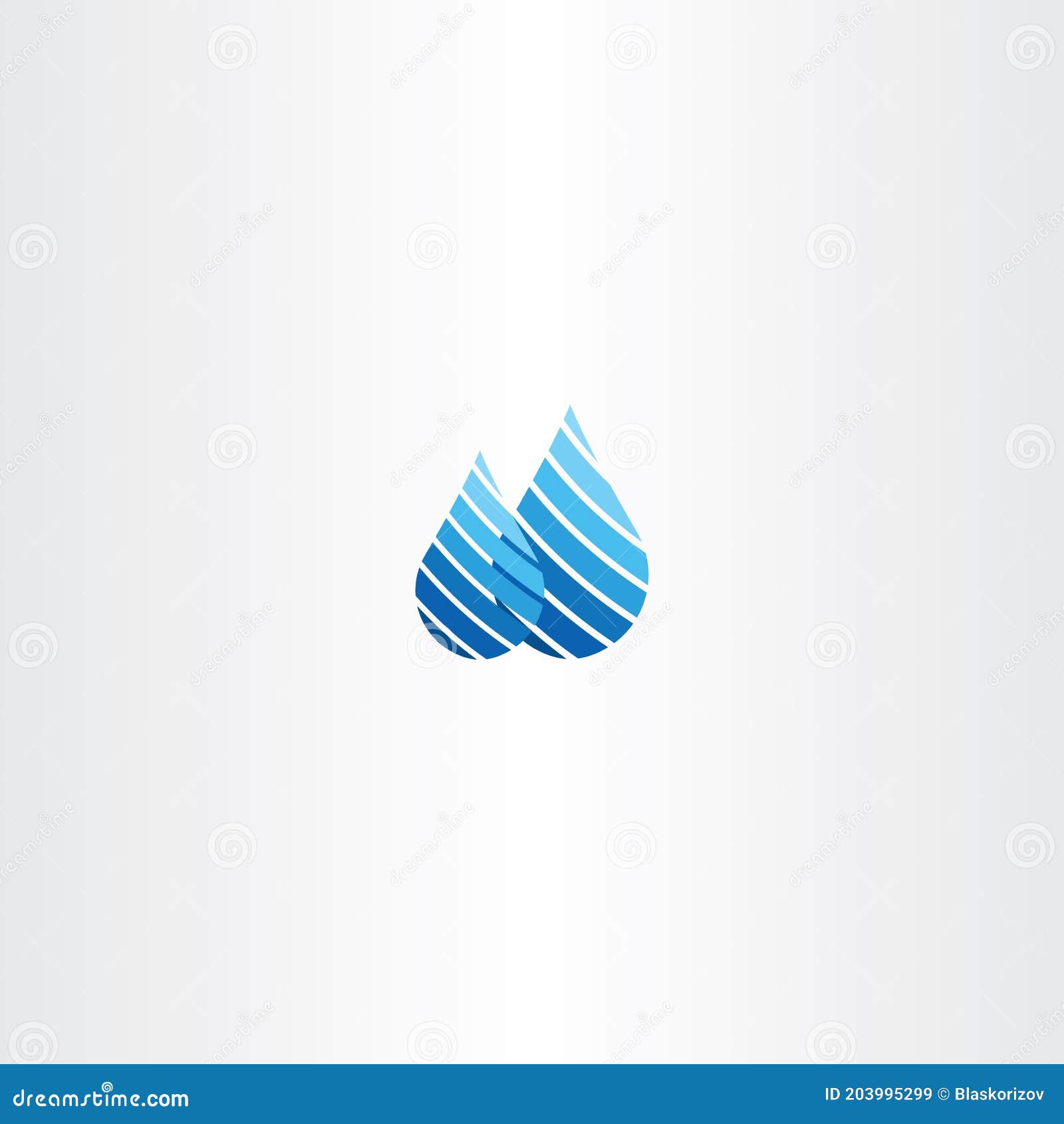 Rain Water Drop Vector Illustration Logo Stock Vector - Illustration of ...