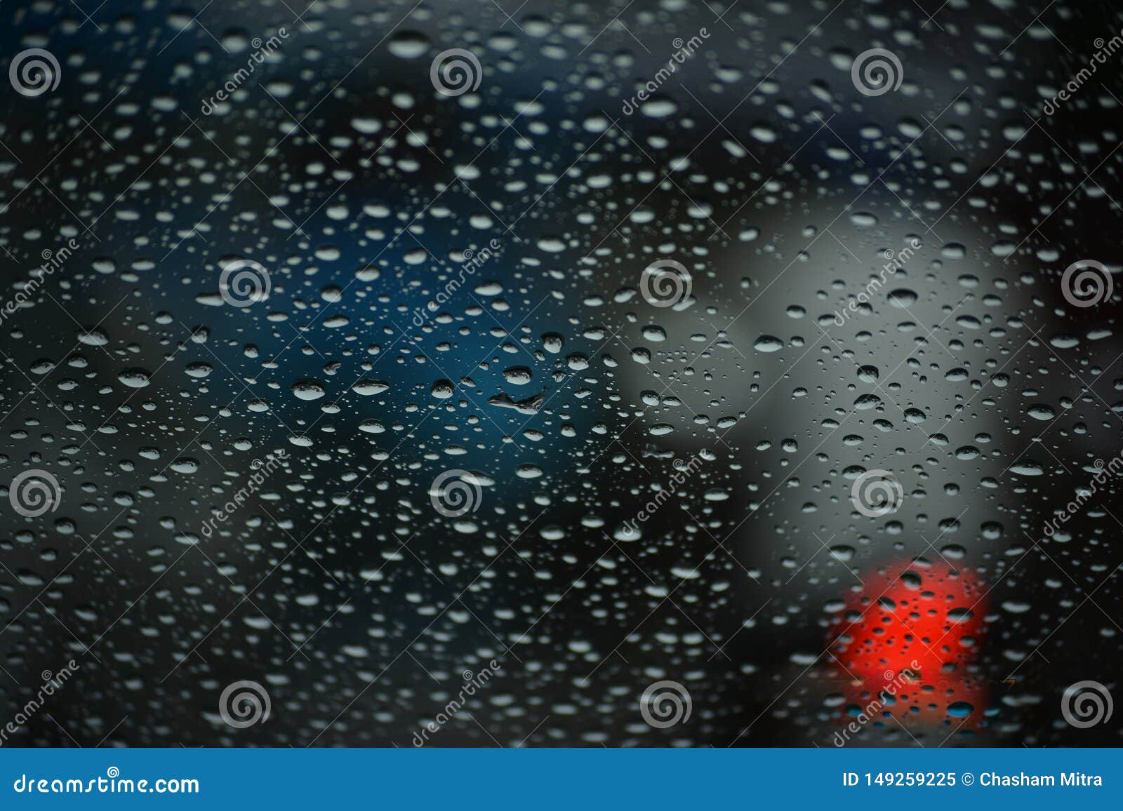 Rain Water Droplets on a Windscreen Stock Image - Image of background ...