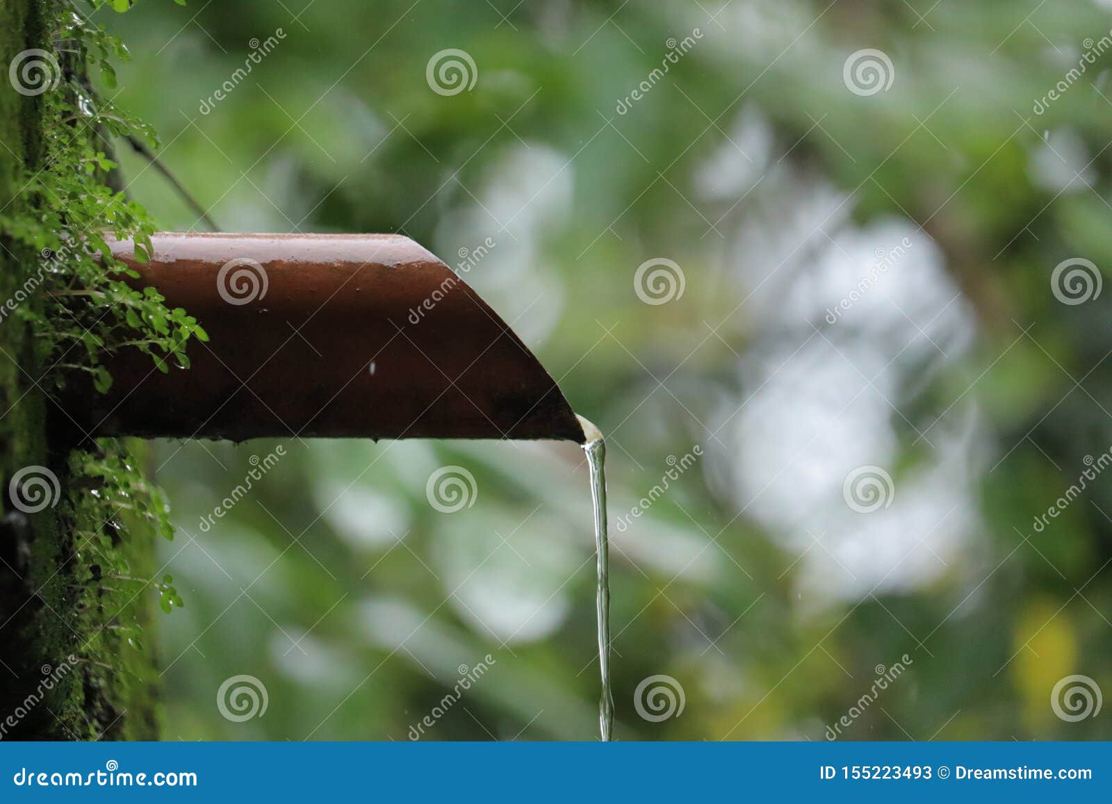 Water Dropping from Orange Pipe Stock Image - Image of gushing ...