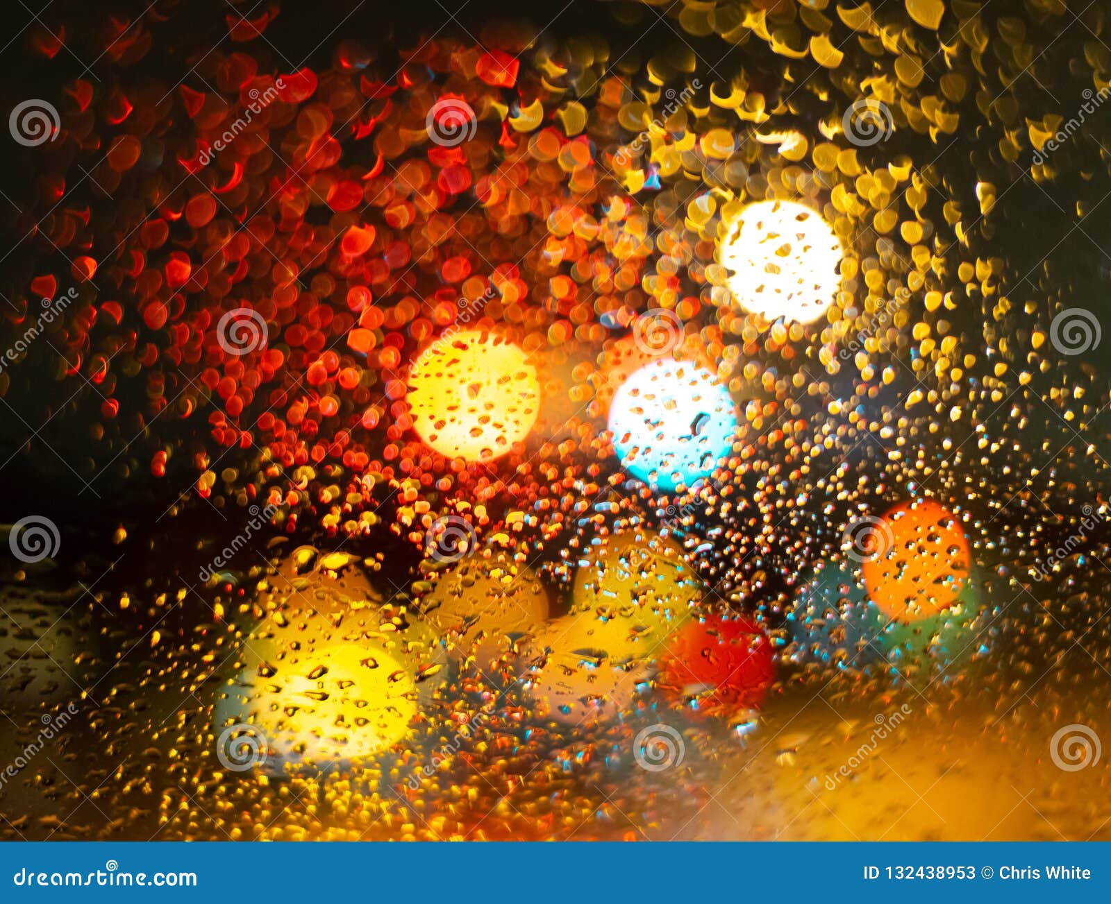 Warm rain water spot bokeh stock image. Image of rain - 132438953