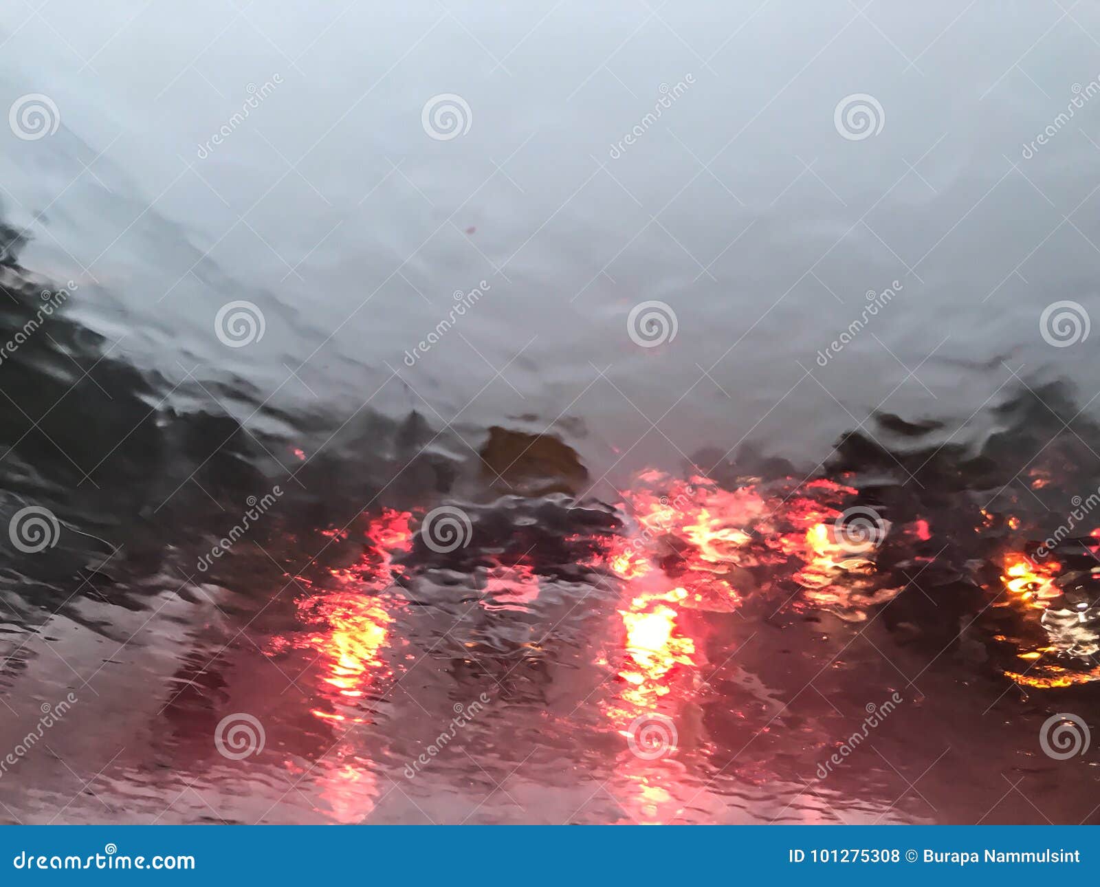Rain Water Drops on Mirror. Stock Photo - Image of window, blur: 101275308