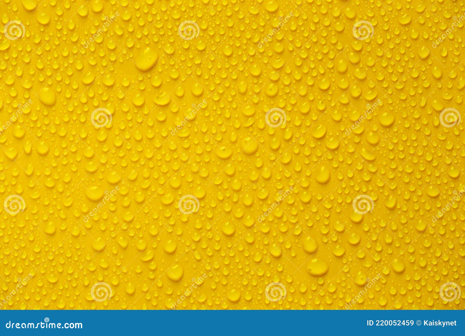 Rain or Water Drops on Yellow Background Stock Image - Image of pattern ...