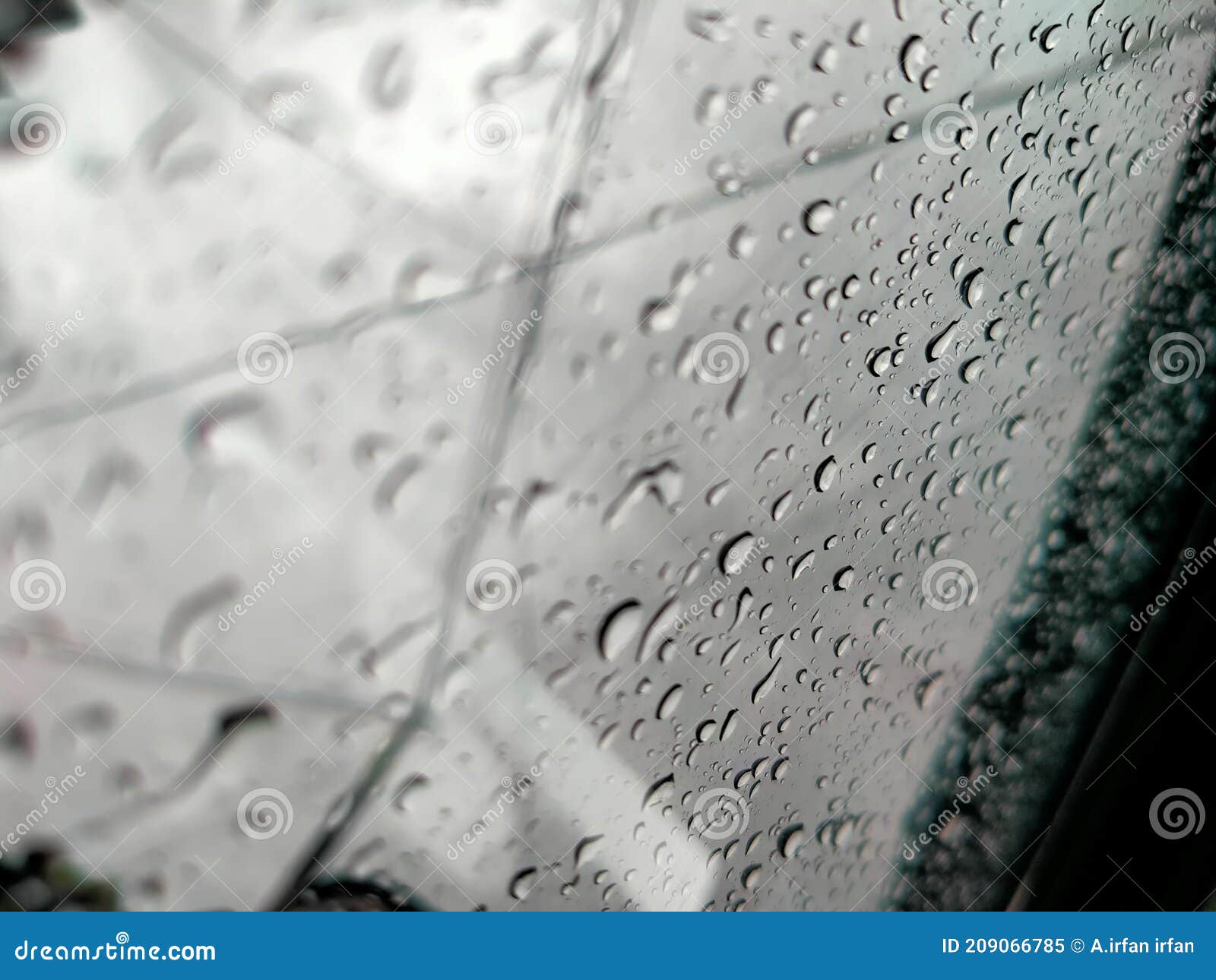 Rain water on the glass stock image. Image of water - 209066785