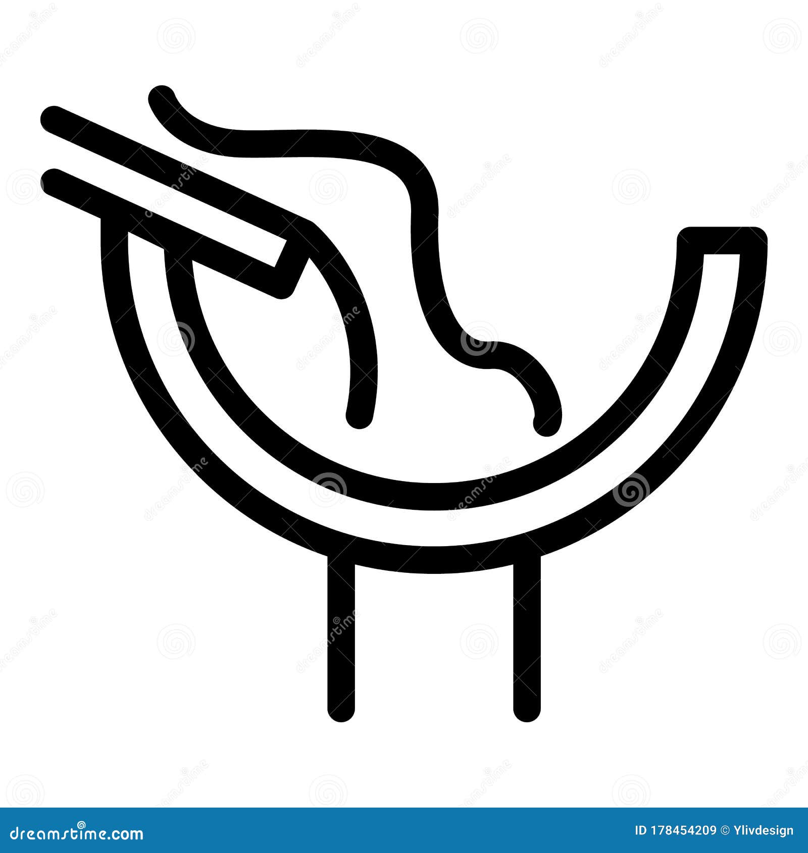 Rain Water Gutter Icon Outline Style Stock Vector Illustration Of
