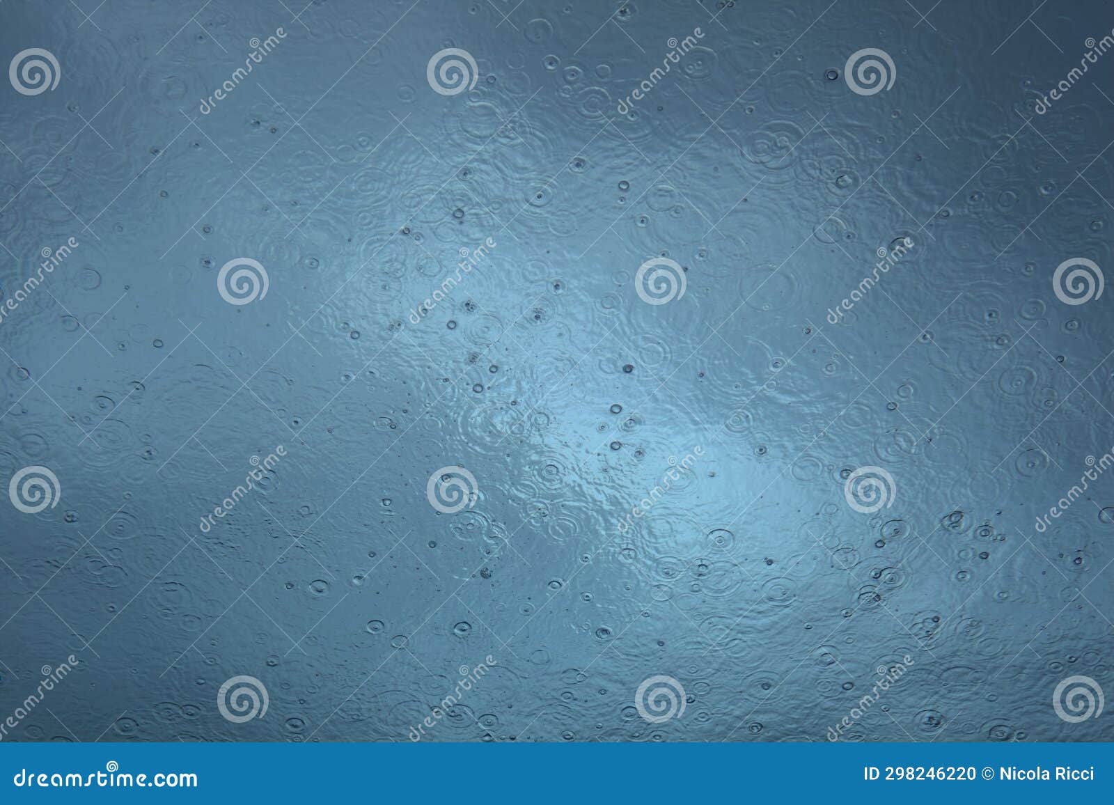 Rain on the Water Seen from Below the Surface Stock Photo - Image of ...