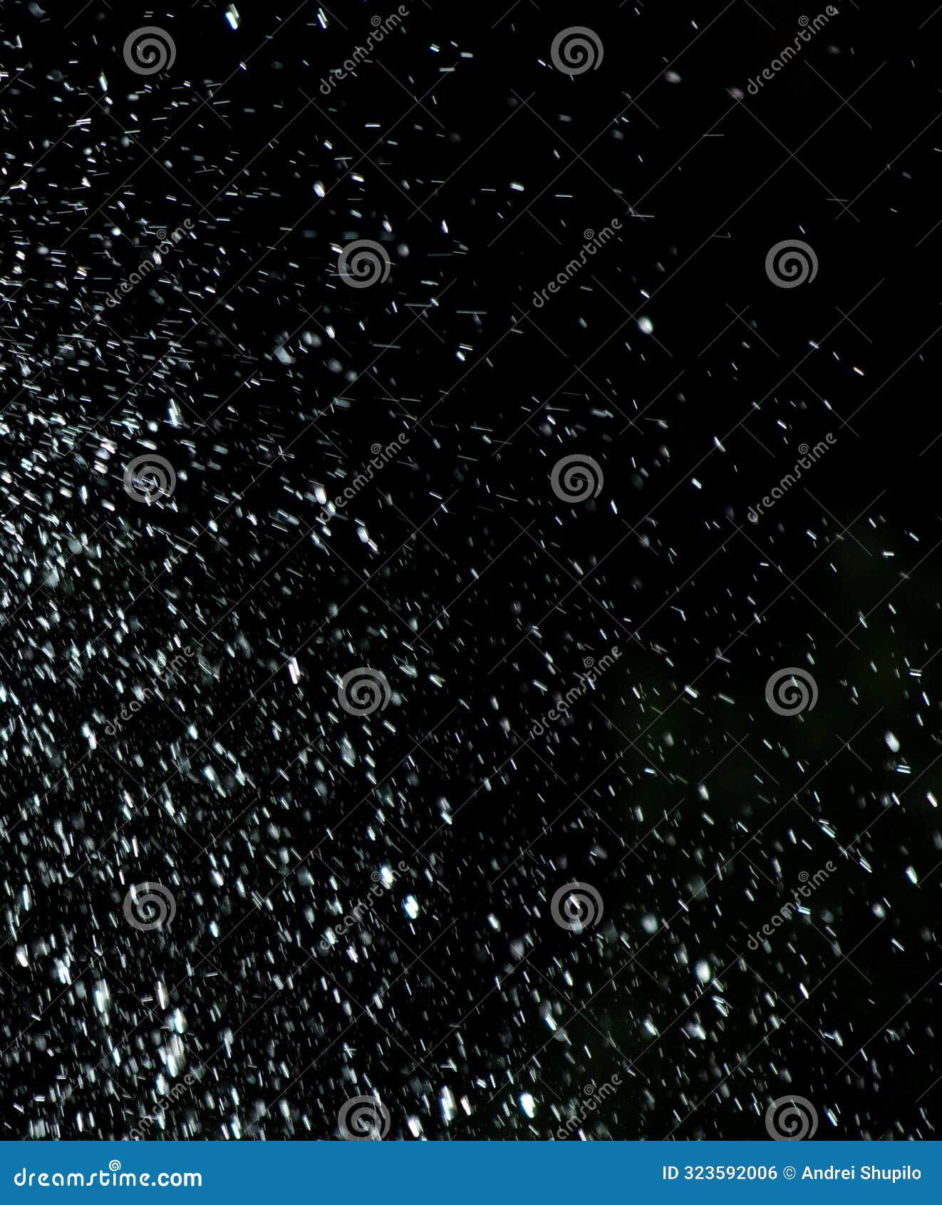 Rain Water Splashes As Abstract Background. Texture Stock Photo - Image ...