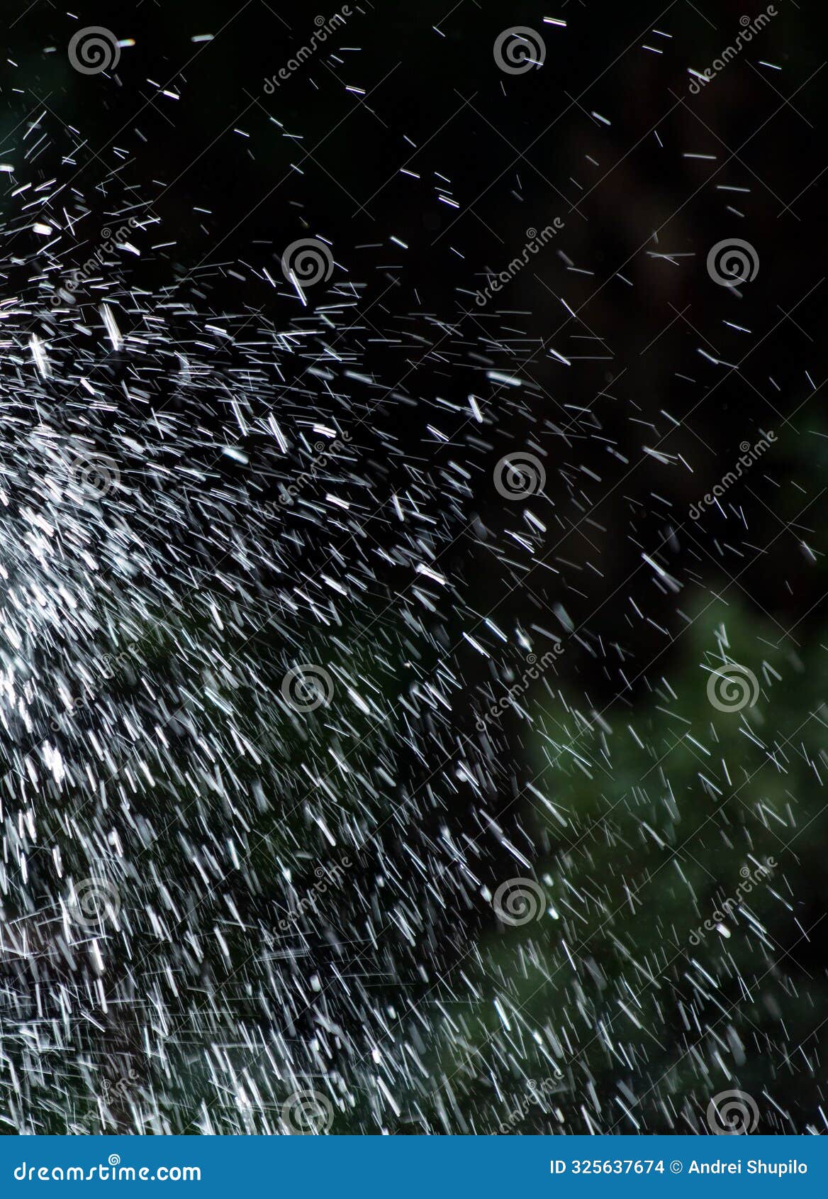 Rain Water Splashes As Abstract Background. Texture Stock Photo - Image ...
