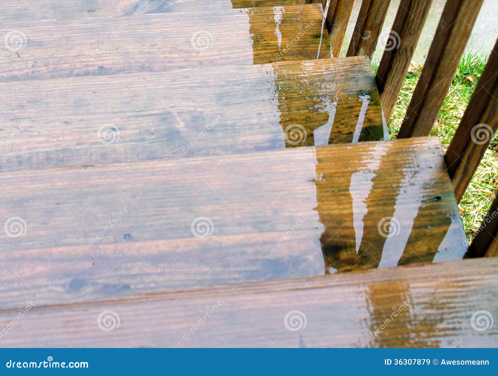 Rain Water on Stairs stock image. Image of steps, rainwater - 36307879