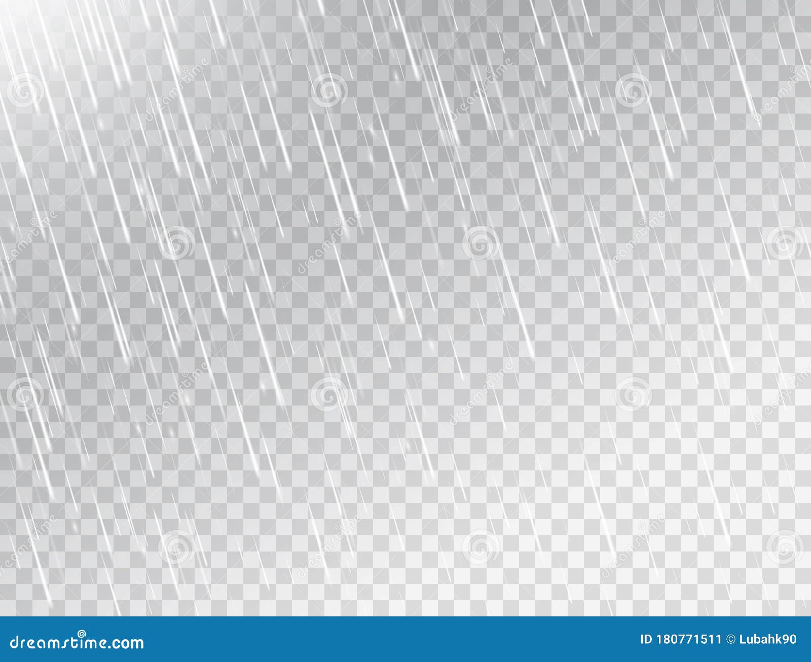 Rain on White Transparent Background. Rainfall Texture. Rain Storm ...