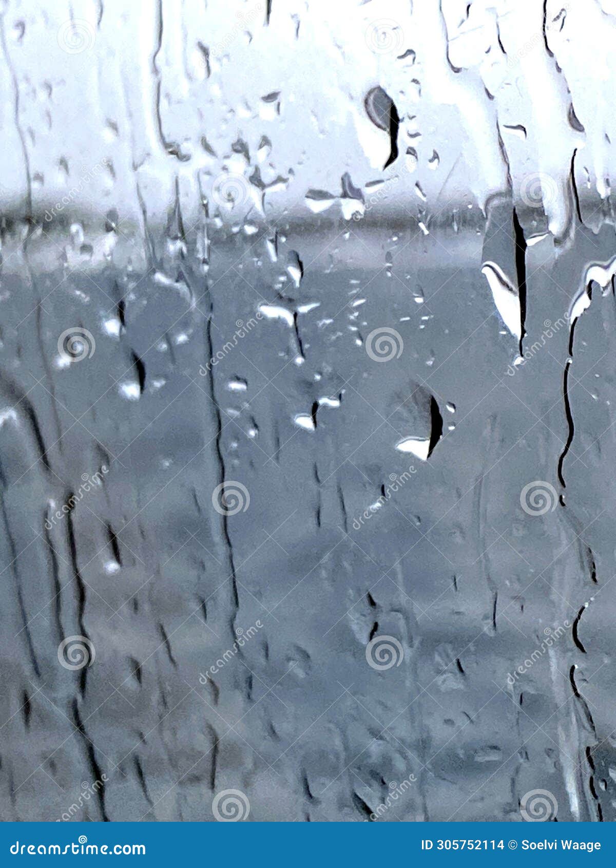 Rain on the Window a Raining Day in Norway Stock Photo - Image of ...