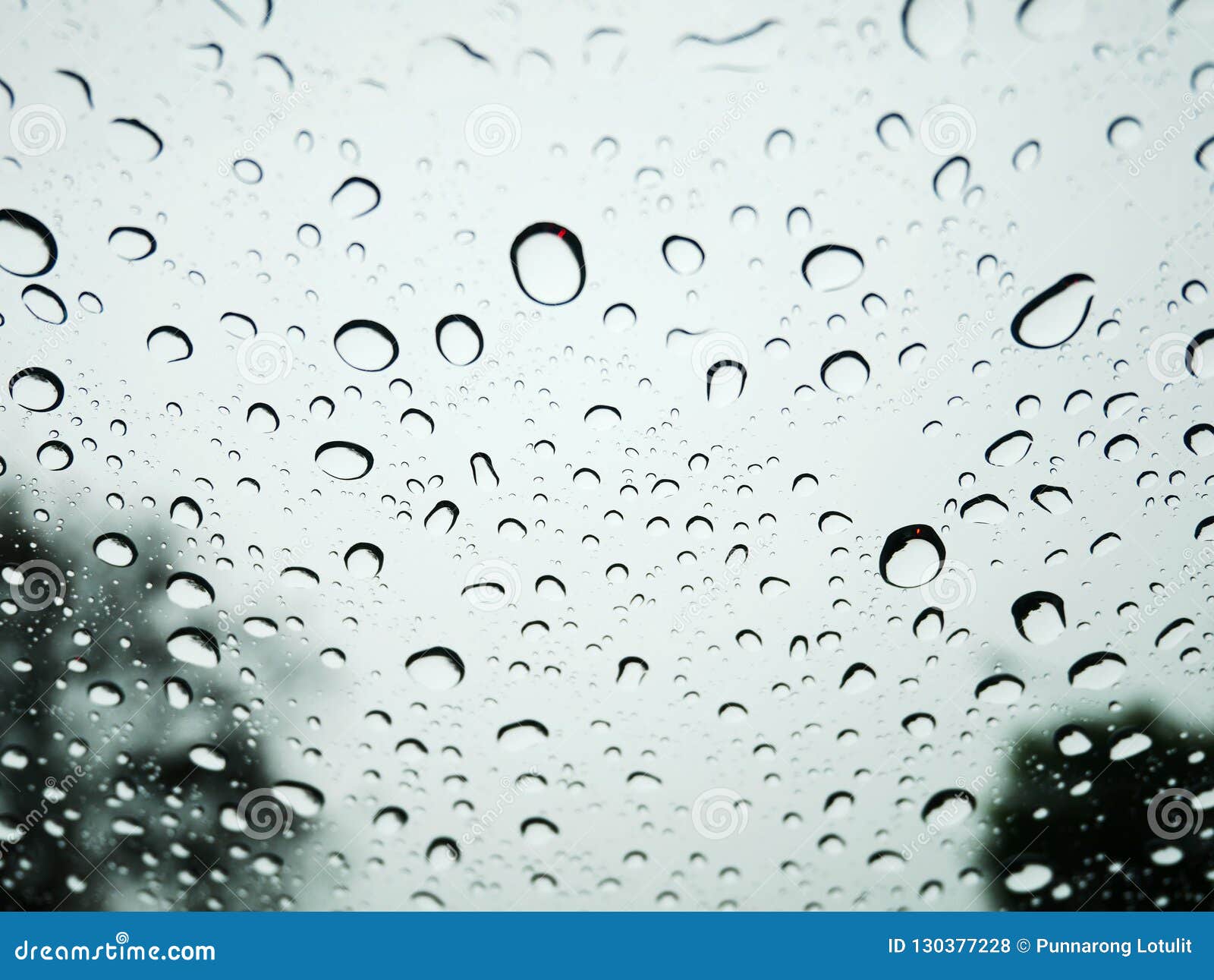 Rain on the Windshield for Background. Stock Photo - Image of abstract ...