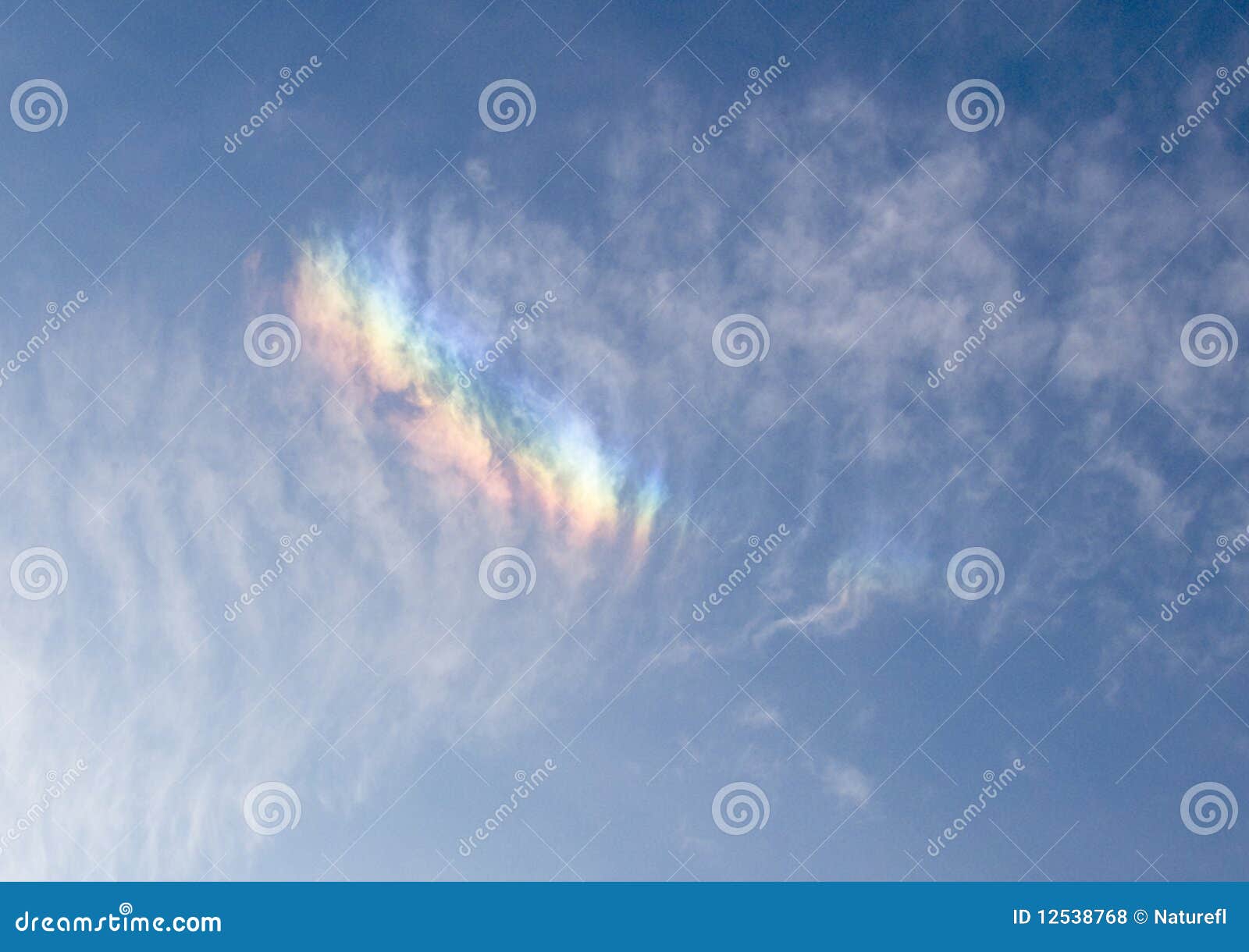 Rainbow stock photo. Image of morning, cirrus, trail - 12538768