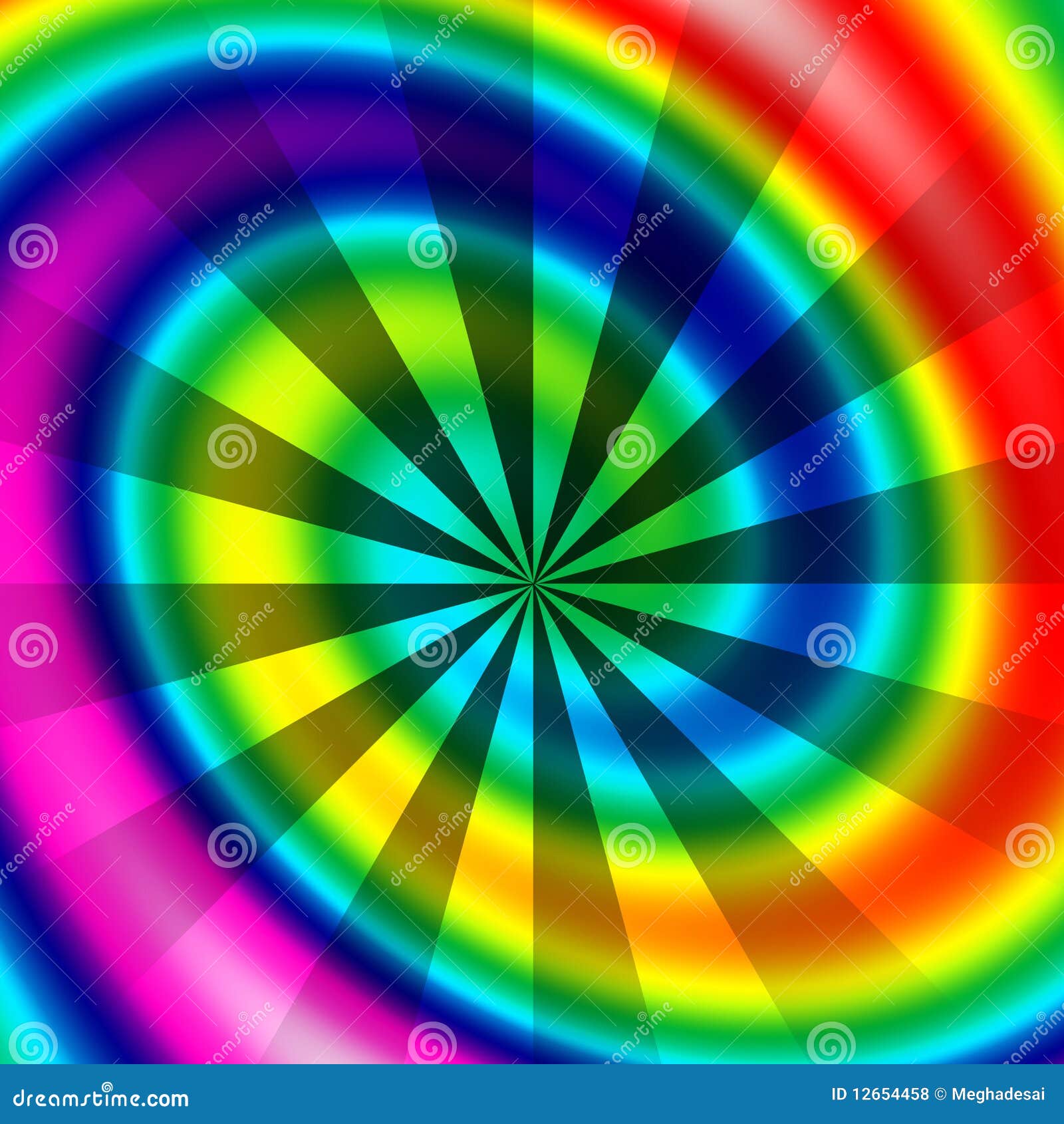 Rainbow stock illustration. Illustration of blue, rainbow - 12654458