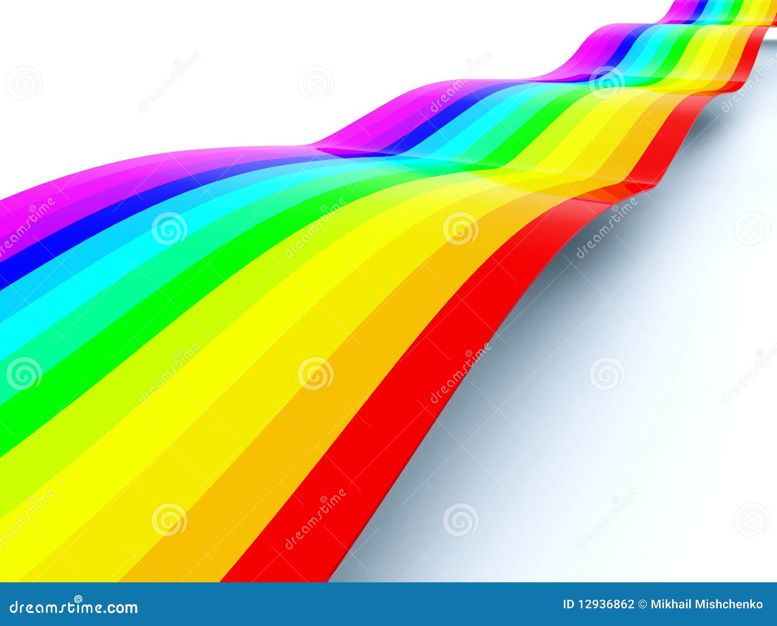 Rainbow stock illustration. Illustration of colorful - 12936862