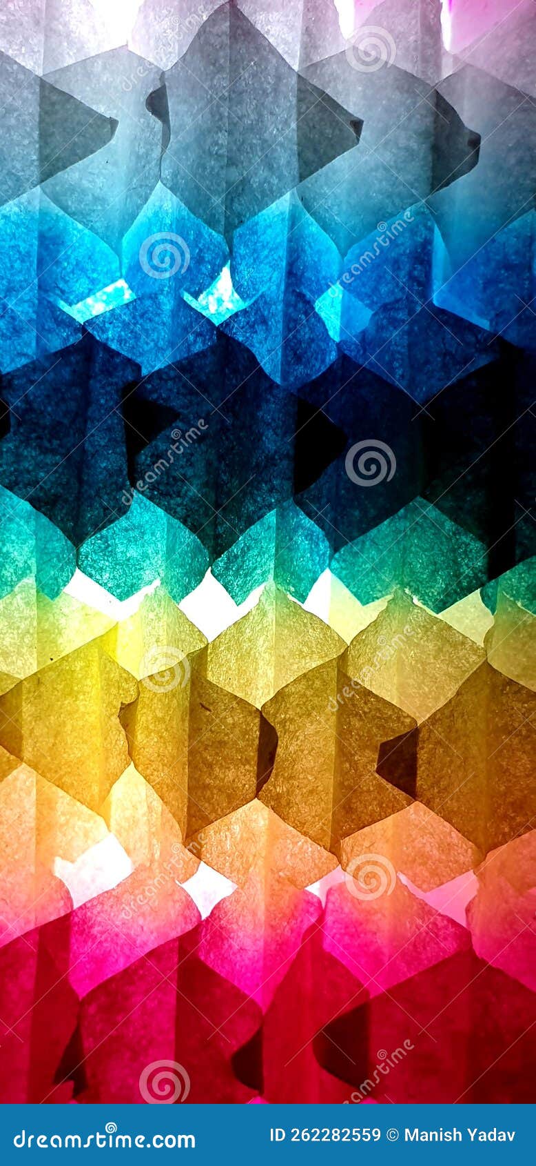 Rainbow Color Shades and Design of Paper Stock Illustration ...